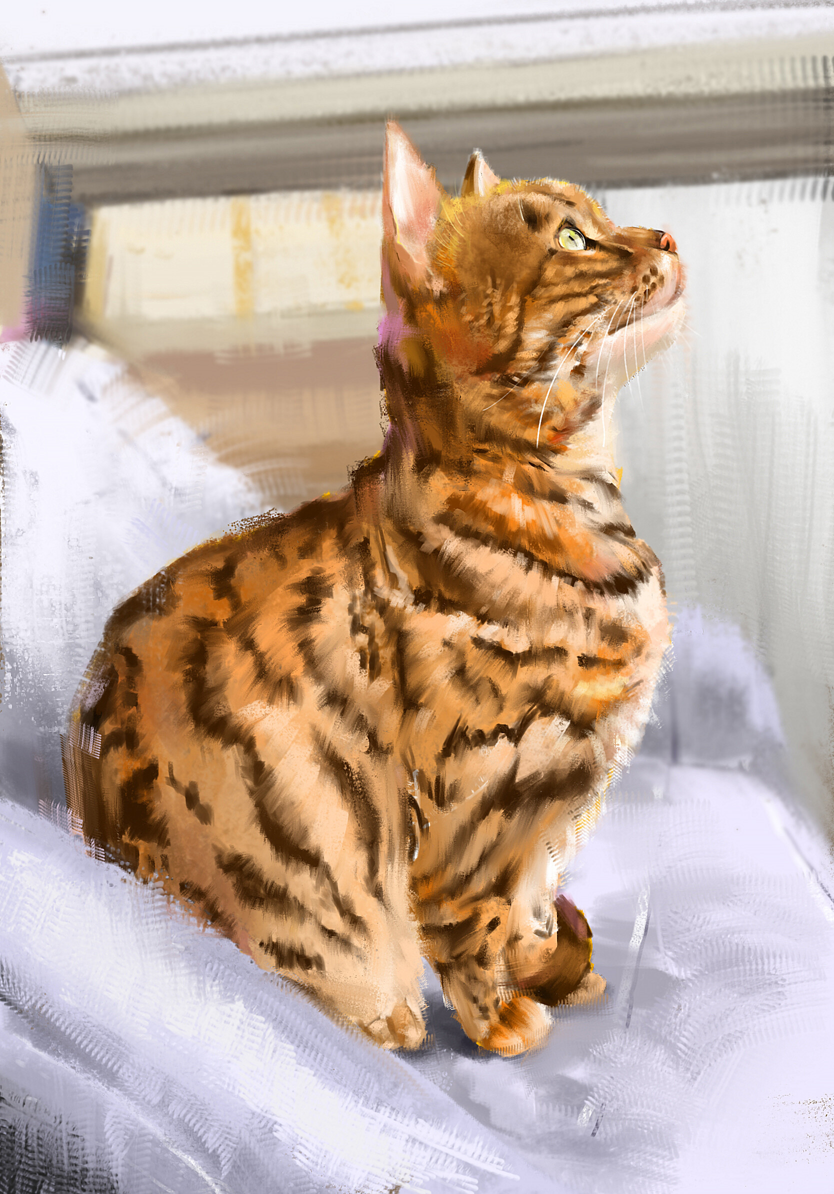 ArtStation - Bengal leopard cat