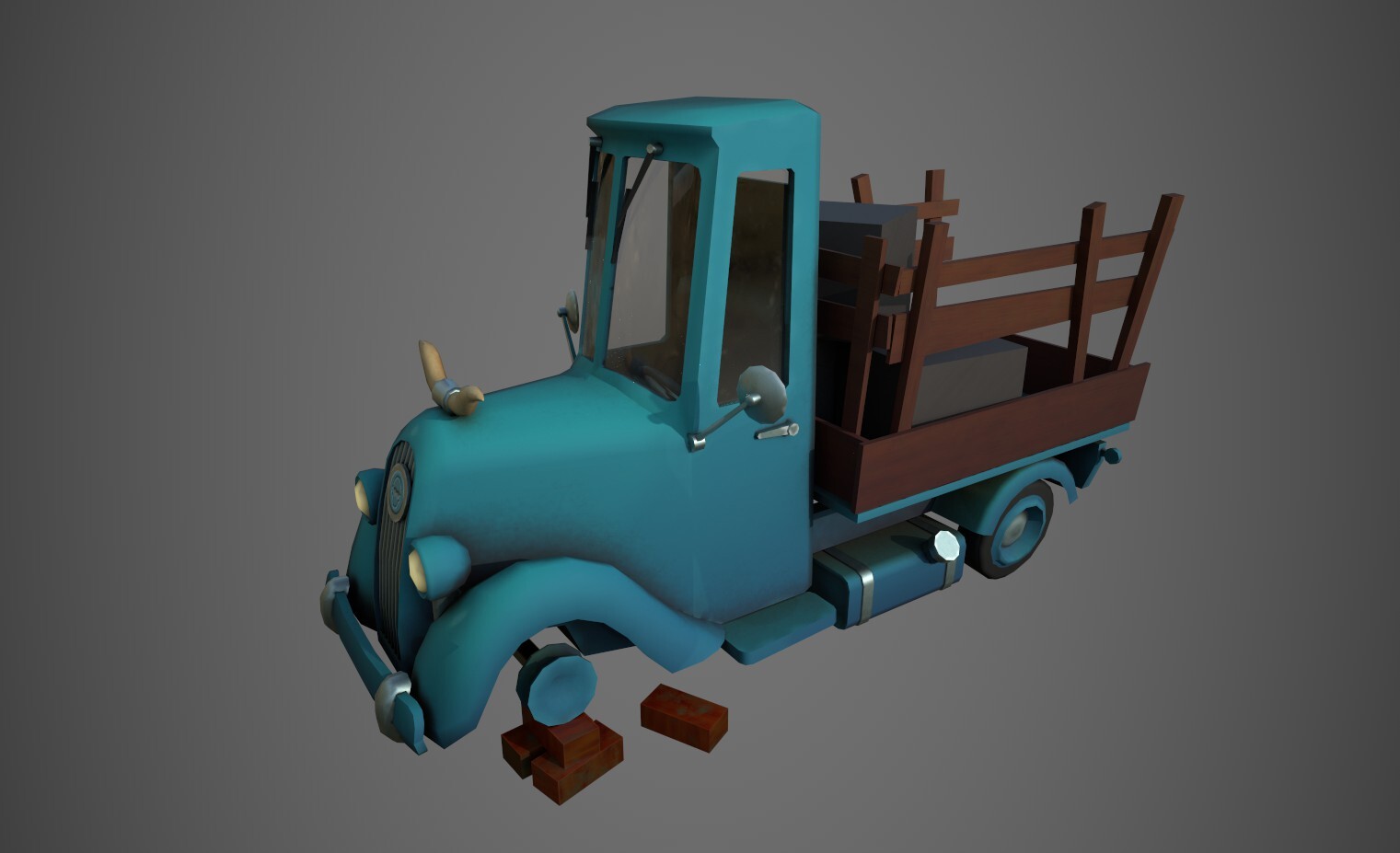 ArtStation - Cartoon Farm Truck