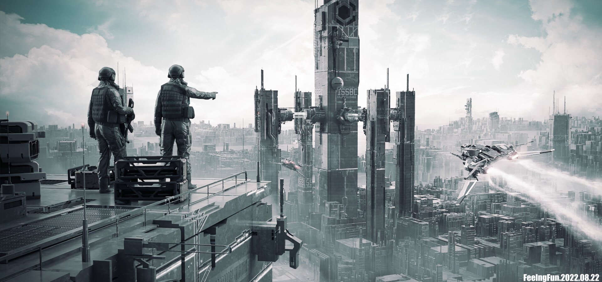 ArtStation - Sci-Fi City (Daylight)