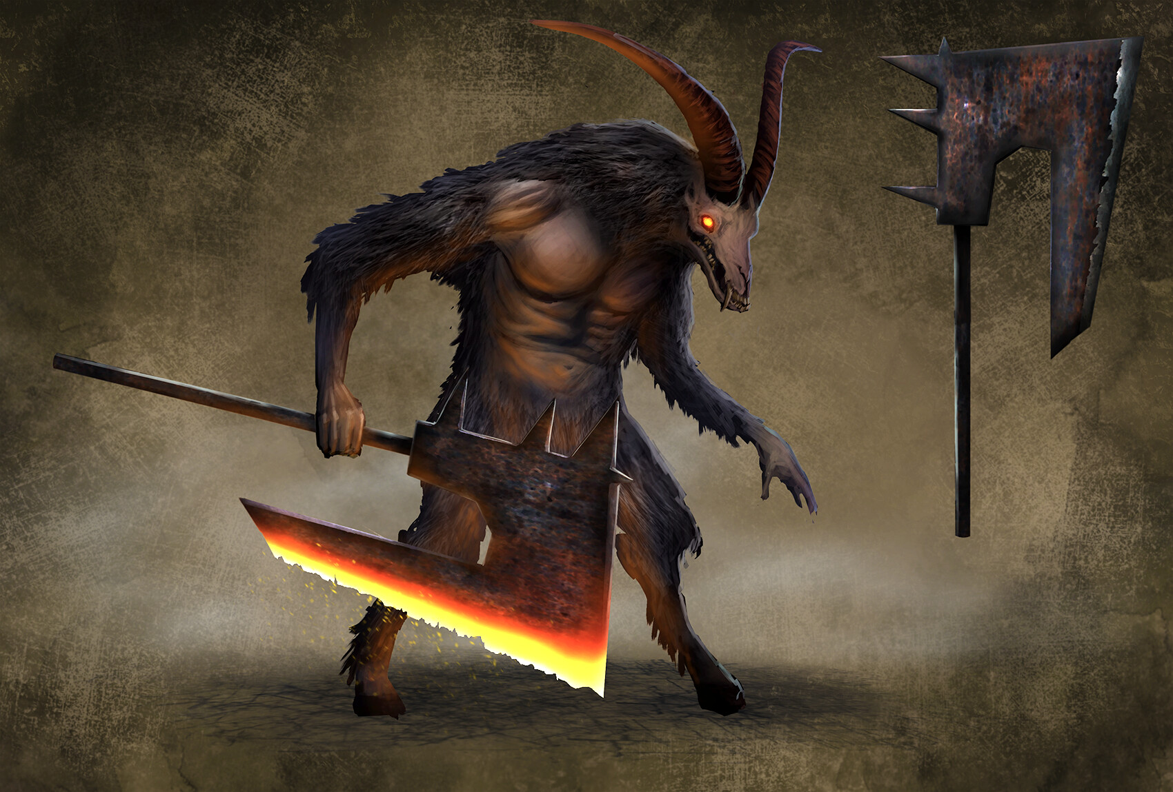 ArtStation - Goat Demon - Creature Concept