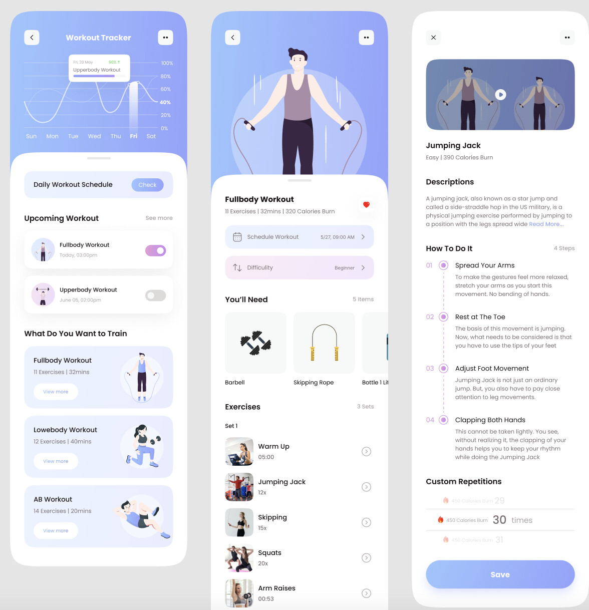 ArtStation - Layout for a fitness app