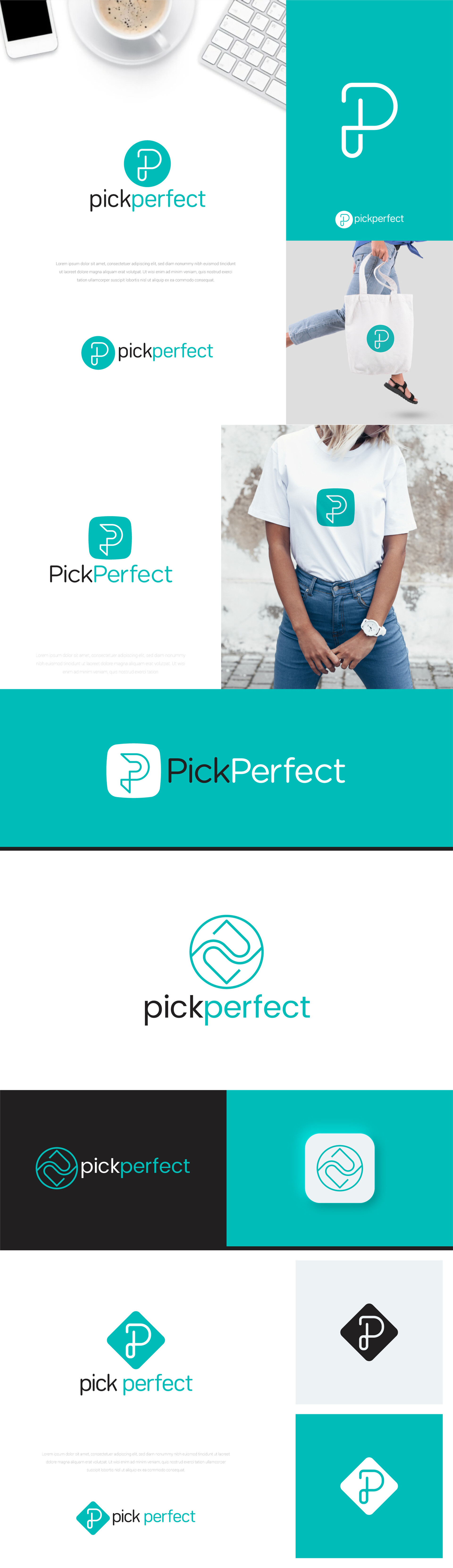 ArtStation - Pick Perfect Logo Concept | Brand Logo Designs