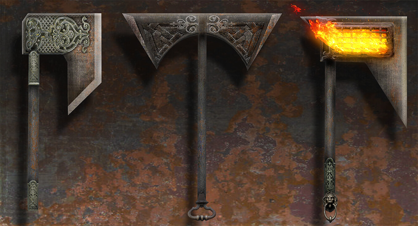 ArtStation - Weapon Axe - designs