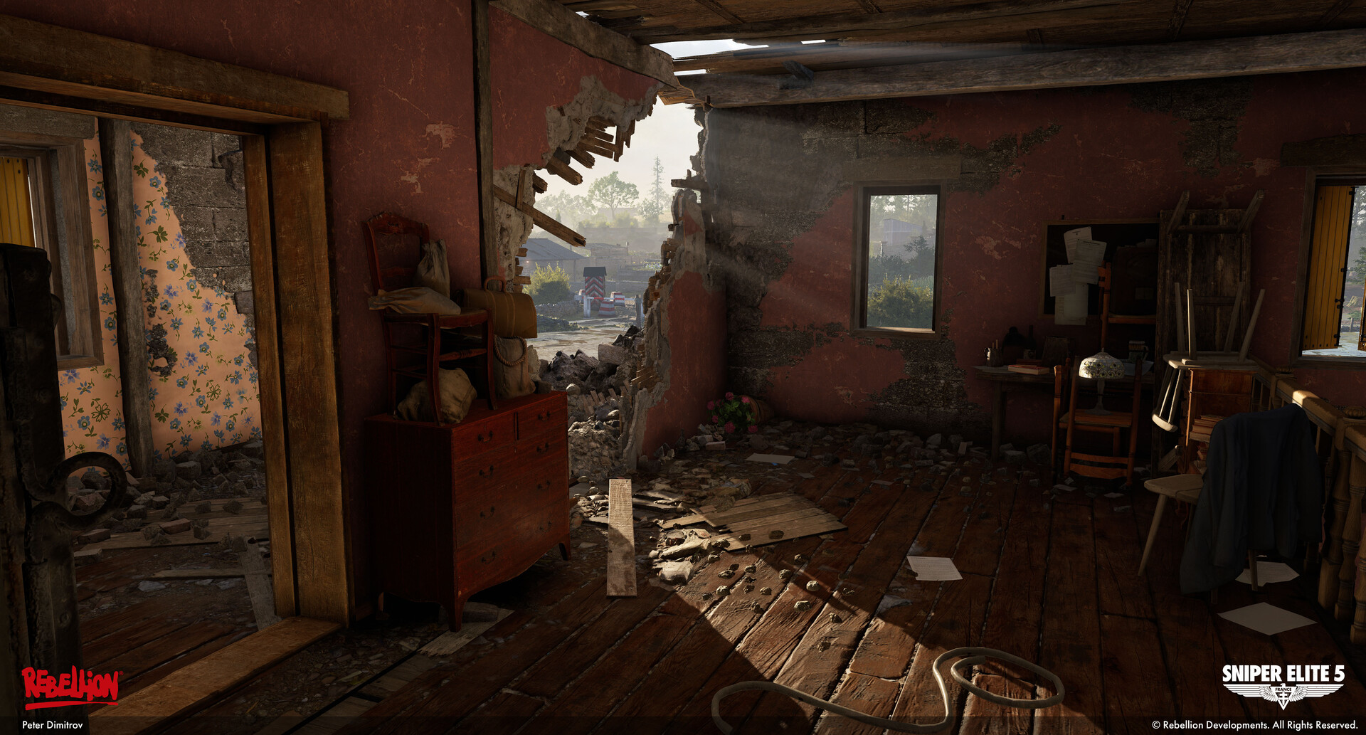 Peter Dimitrov - Sniper Elite 5 - Flooded Village - Interiors