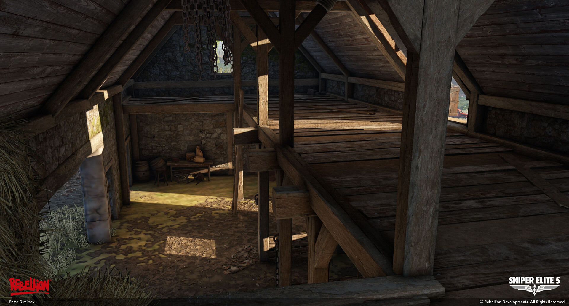 Peter Dimitrov - Sniper Elite 5 - Flooded Village - Interiors