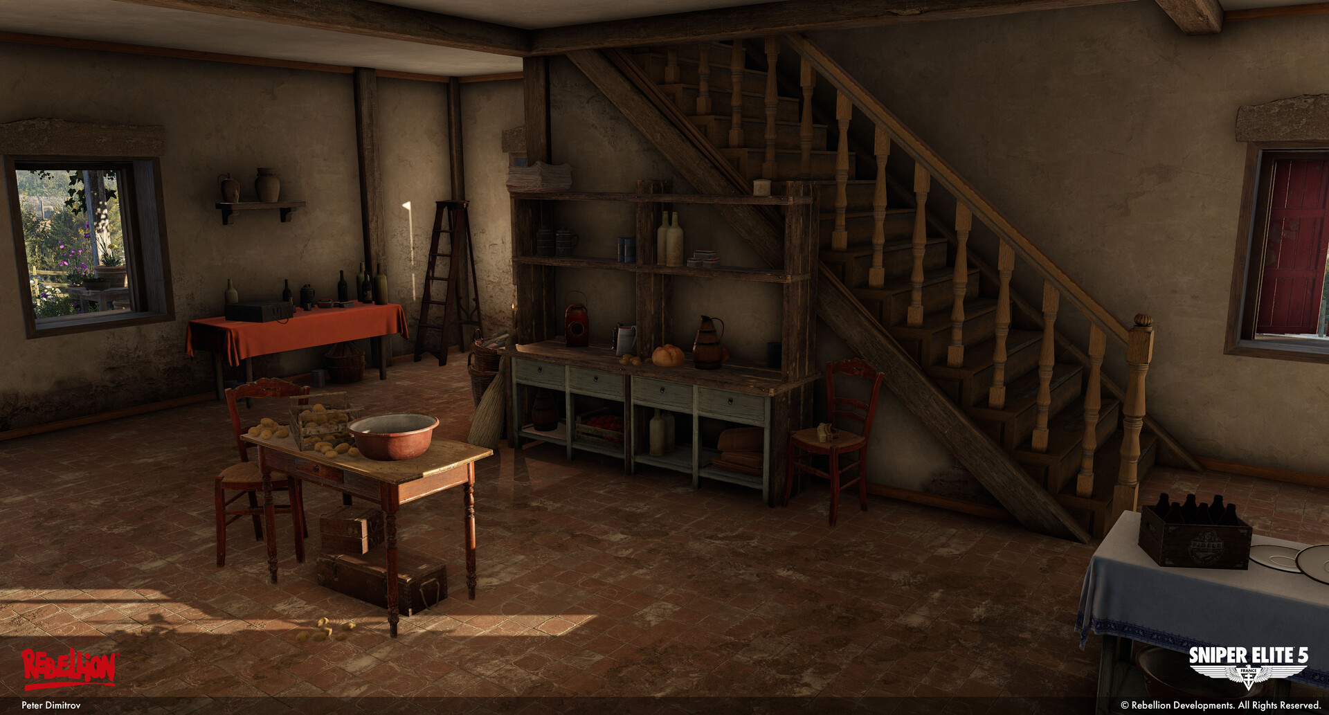 Peter Dimitrov - Sniper Elite 5 - Flooded Village - Interiors