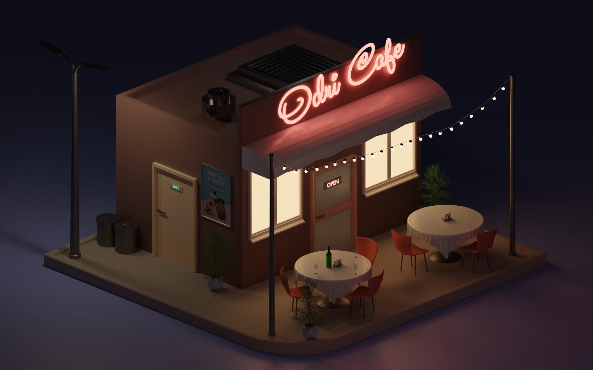 ArtStation - Cafe