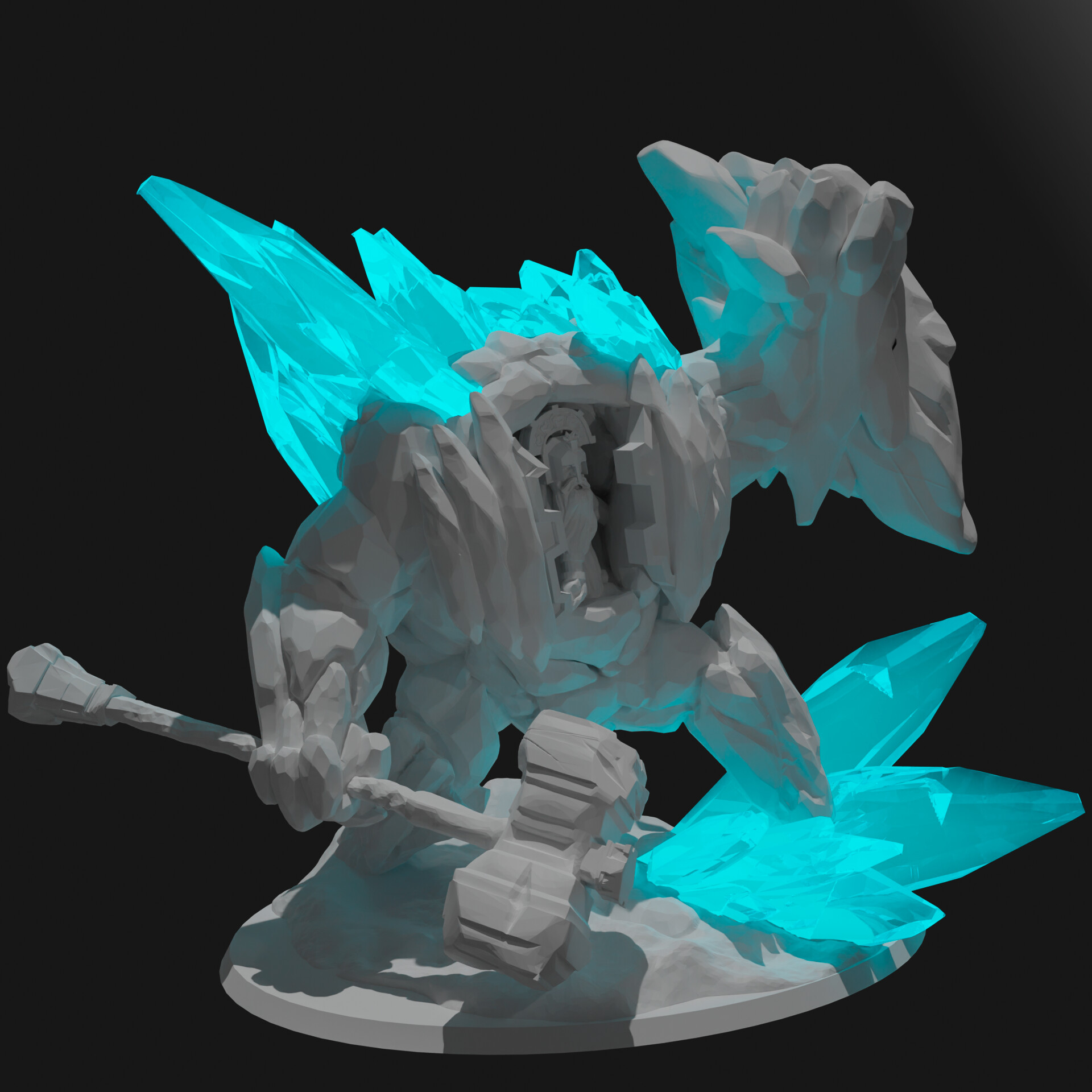 ArtStation - Dwarf Golem Mount