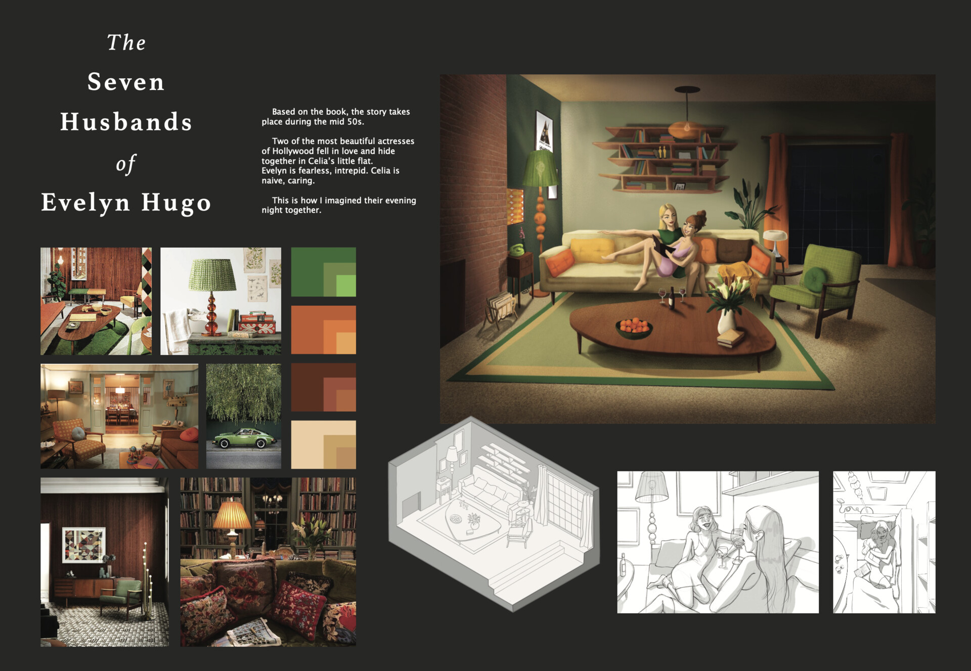 ArtStation - The Seven Husband of Evelyn Hugo