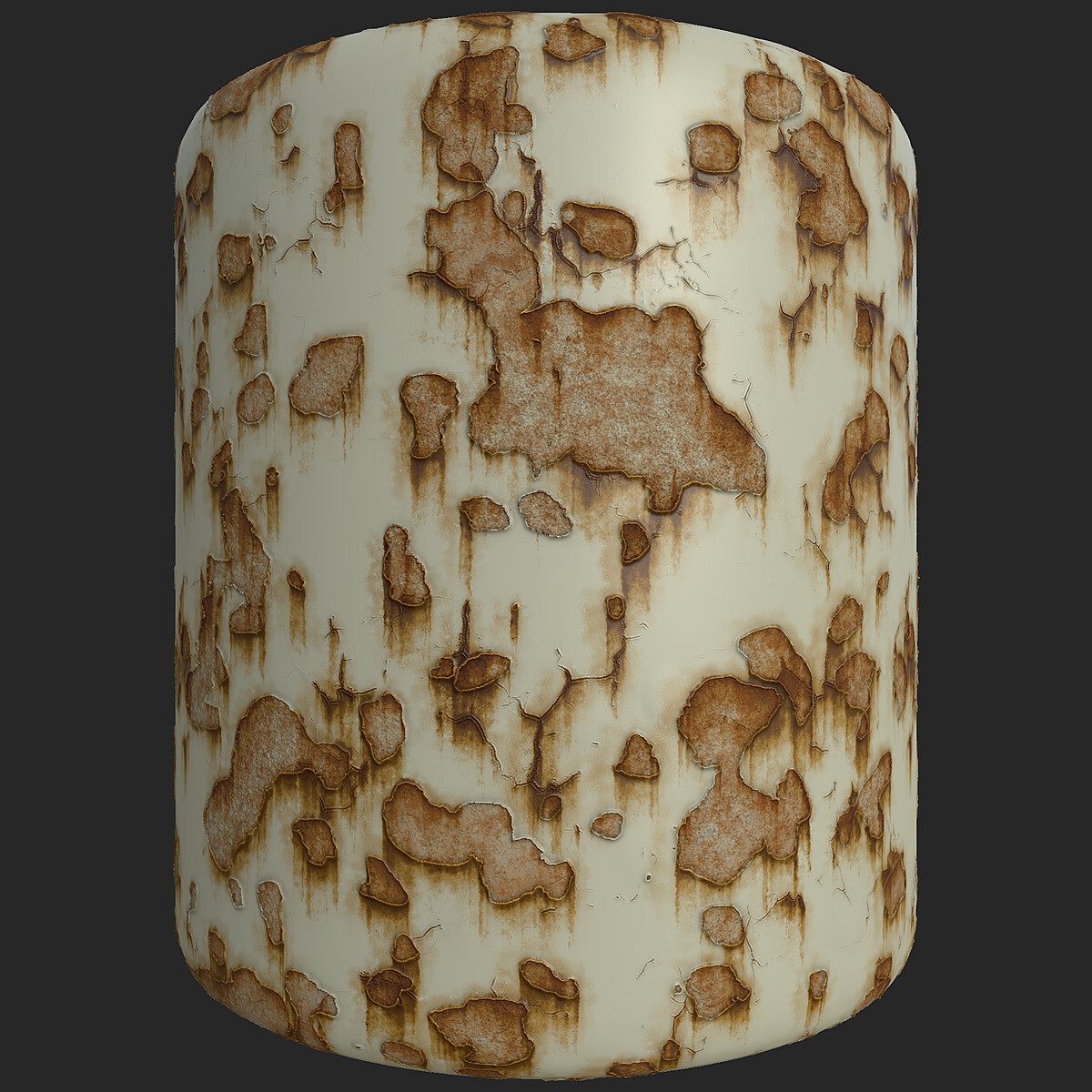 TextureCan - Chipped Paint with Dripping Rust (FREE PBR Texture)