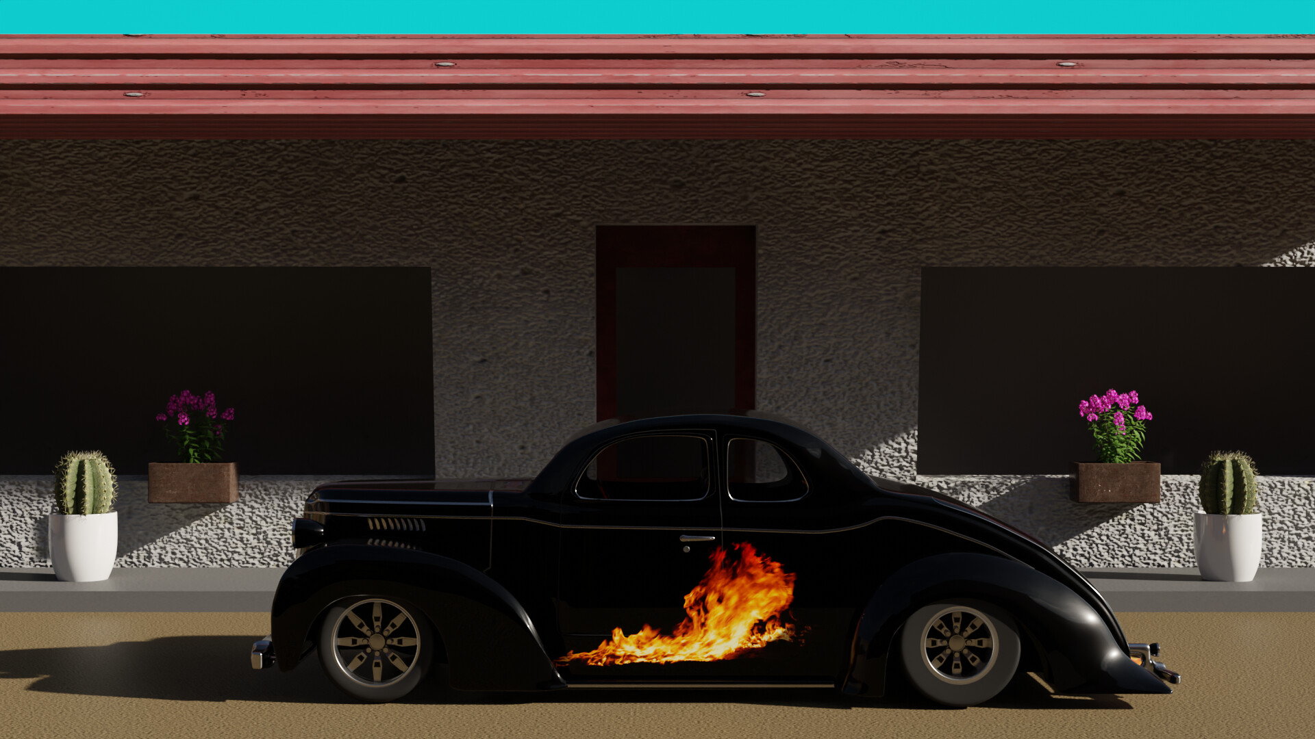 ArtStation - 35 Ford 5 Window Chopped Coupe