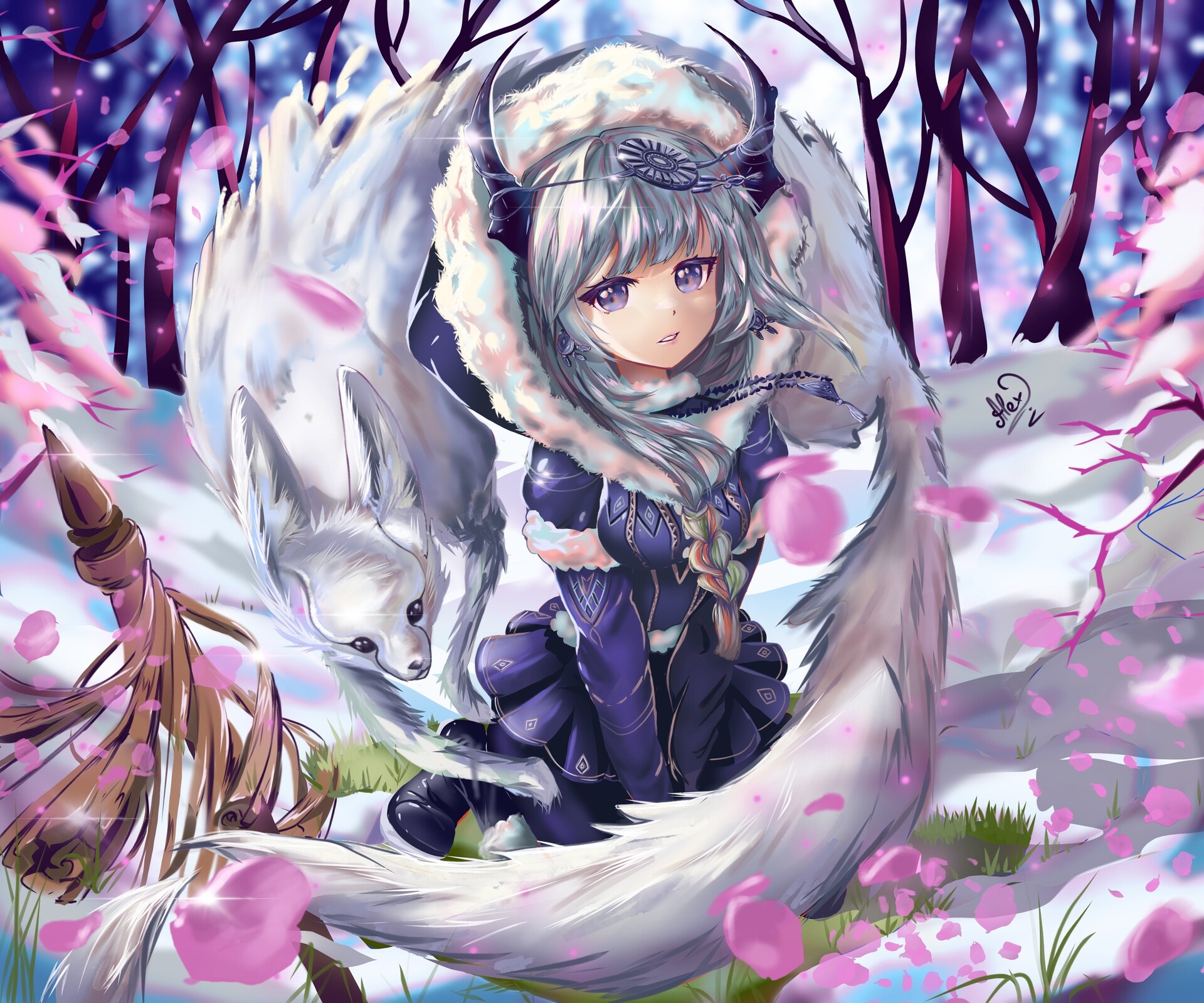 ArtStation - snow girl