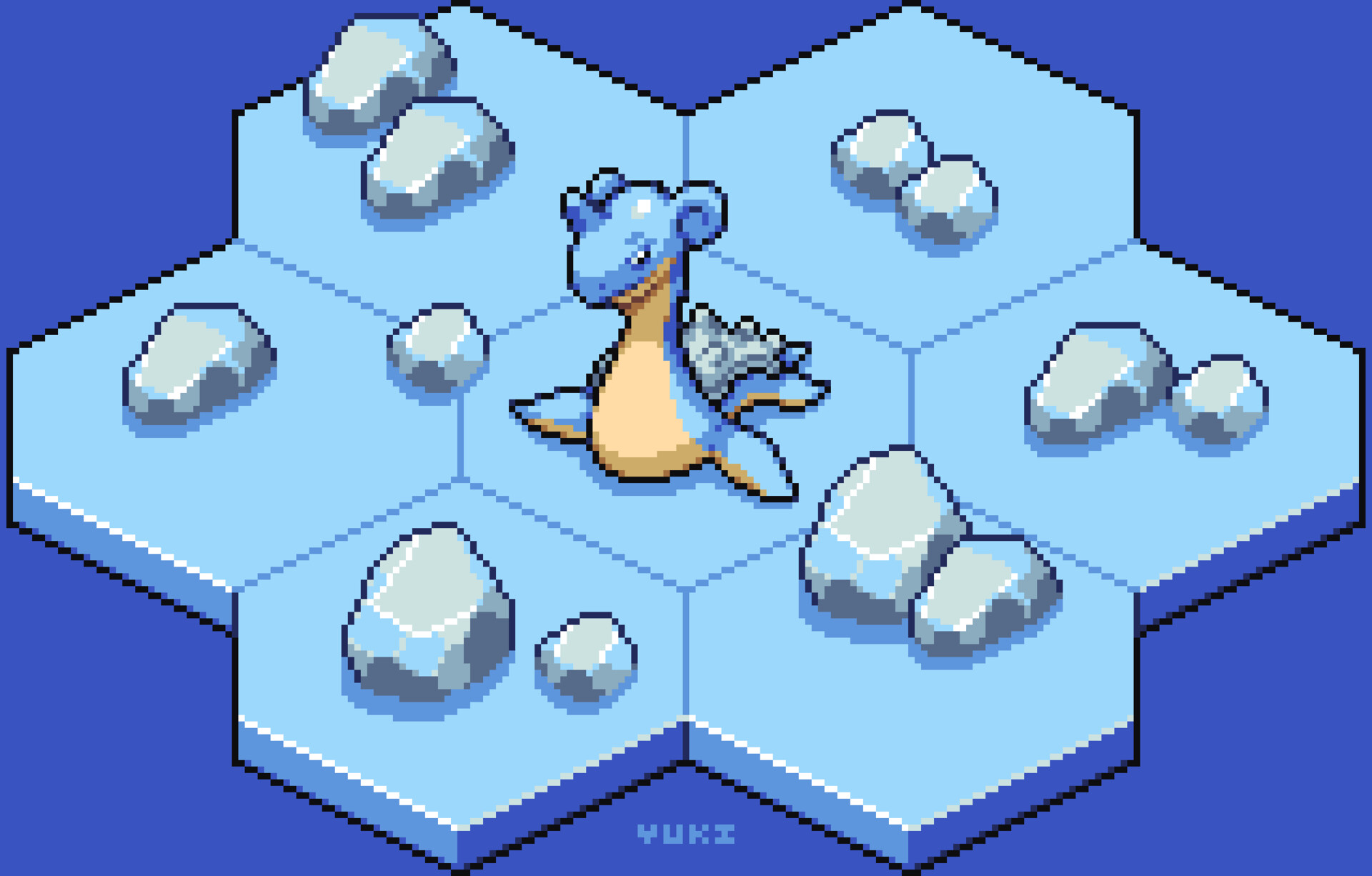 ArtStation - Lapras isometric