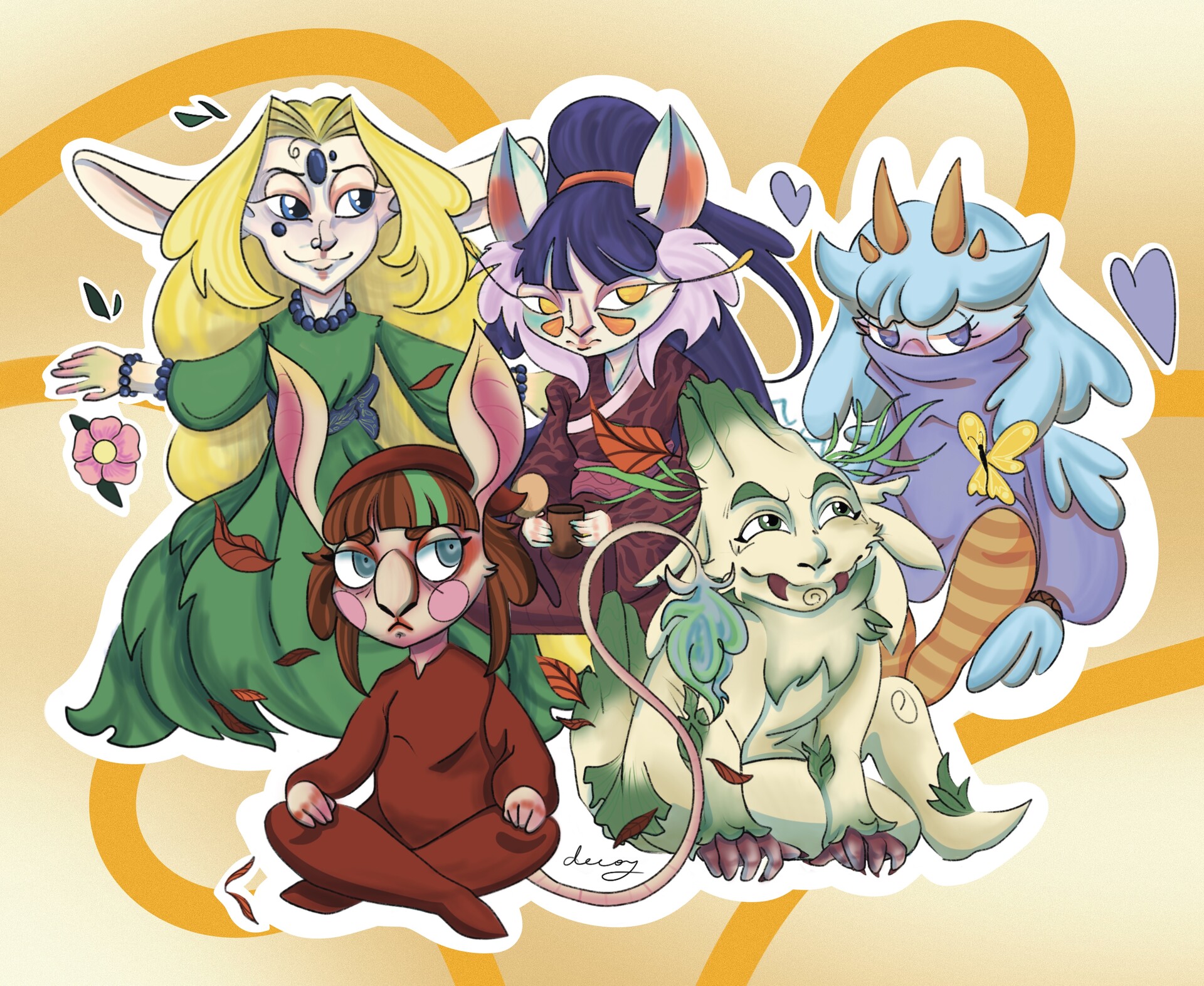 ArtStation - Oatmeal team for calendar