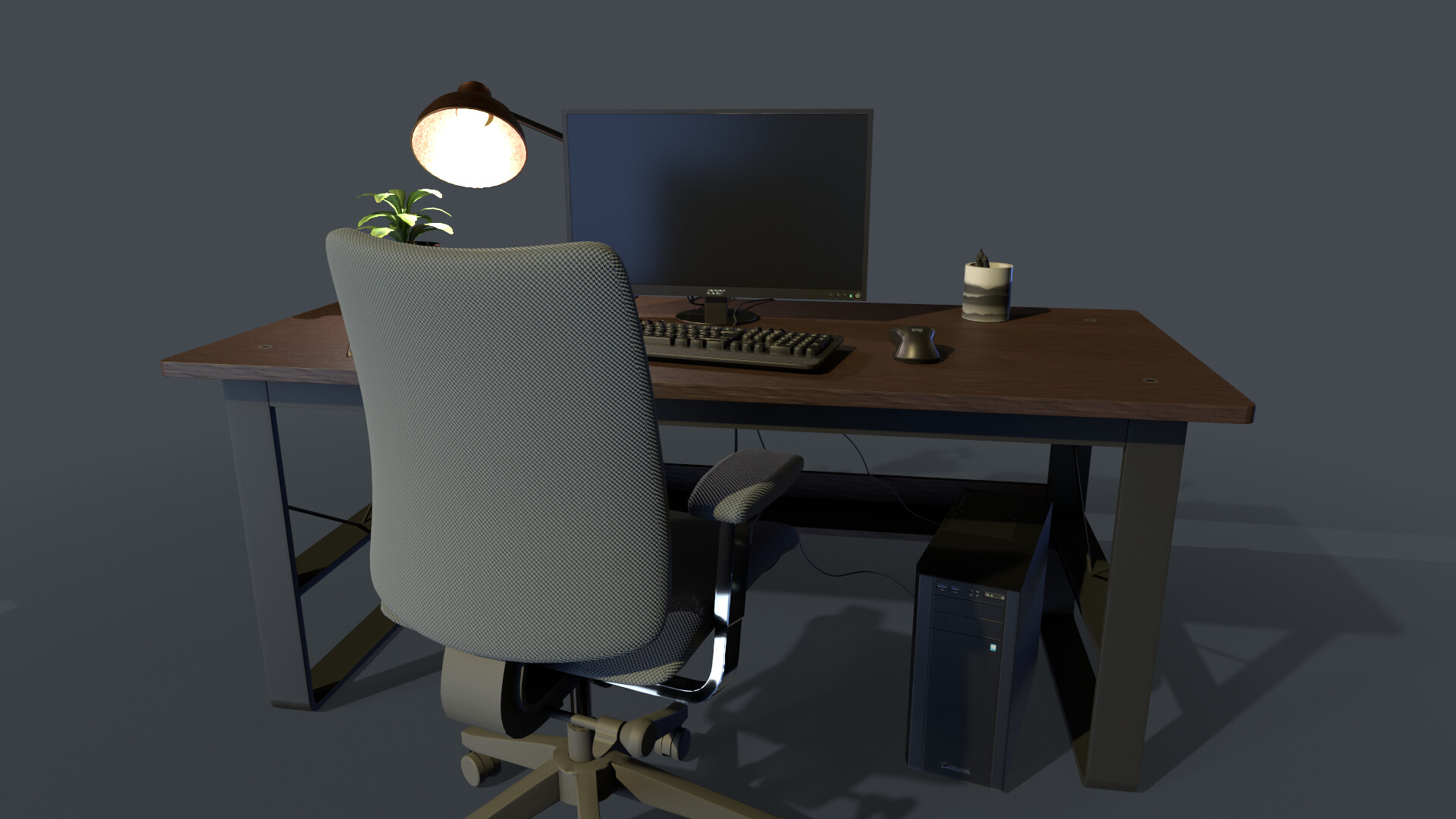 Jixuan Hao - Computer Desk Scene