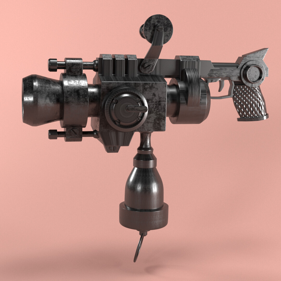 ArtStation - Gaming Gun - 3d Asset