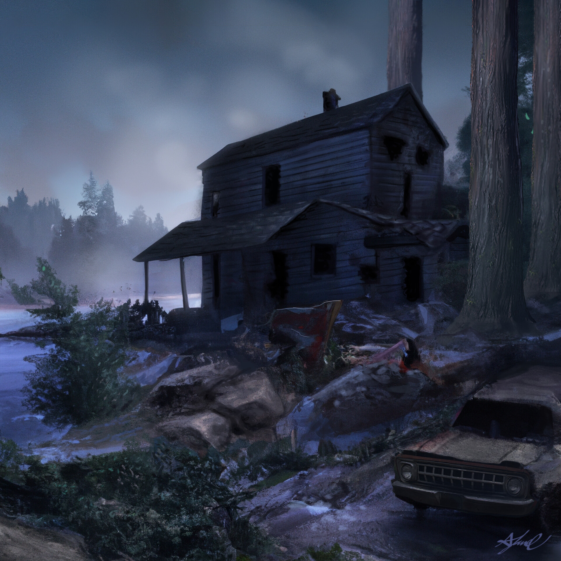 ArtStation - Abandoned Shack