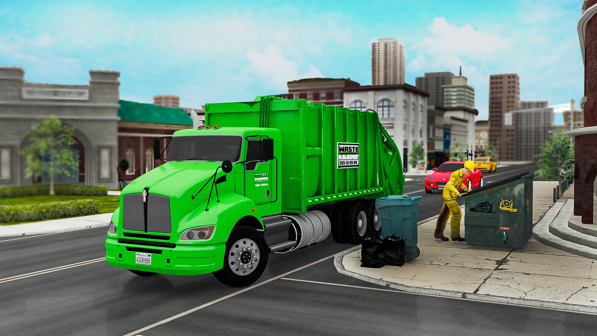 ArtStation - City Garbage Truck Game
