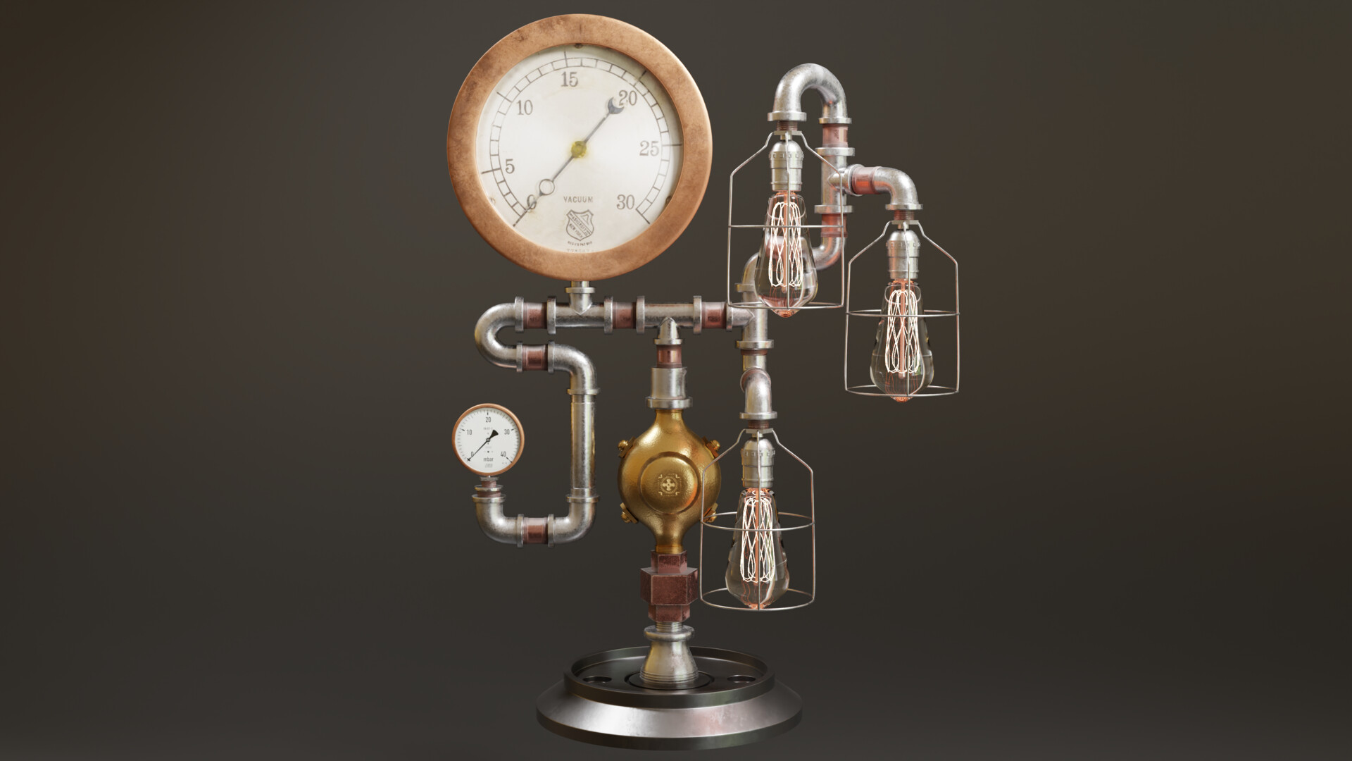 ArtStation - STEAMPUNK LAMP