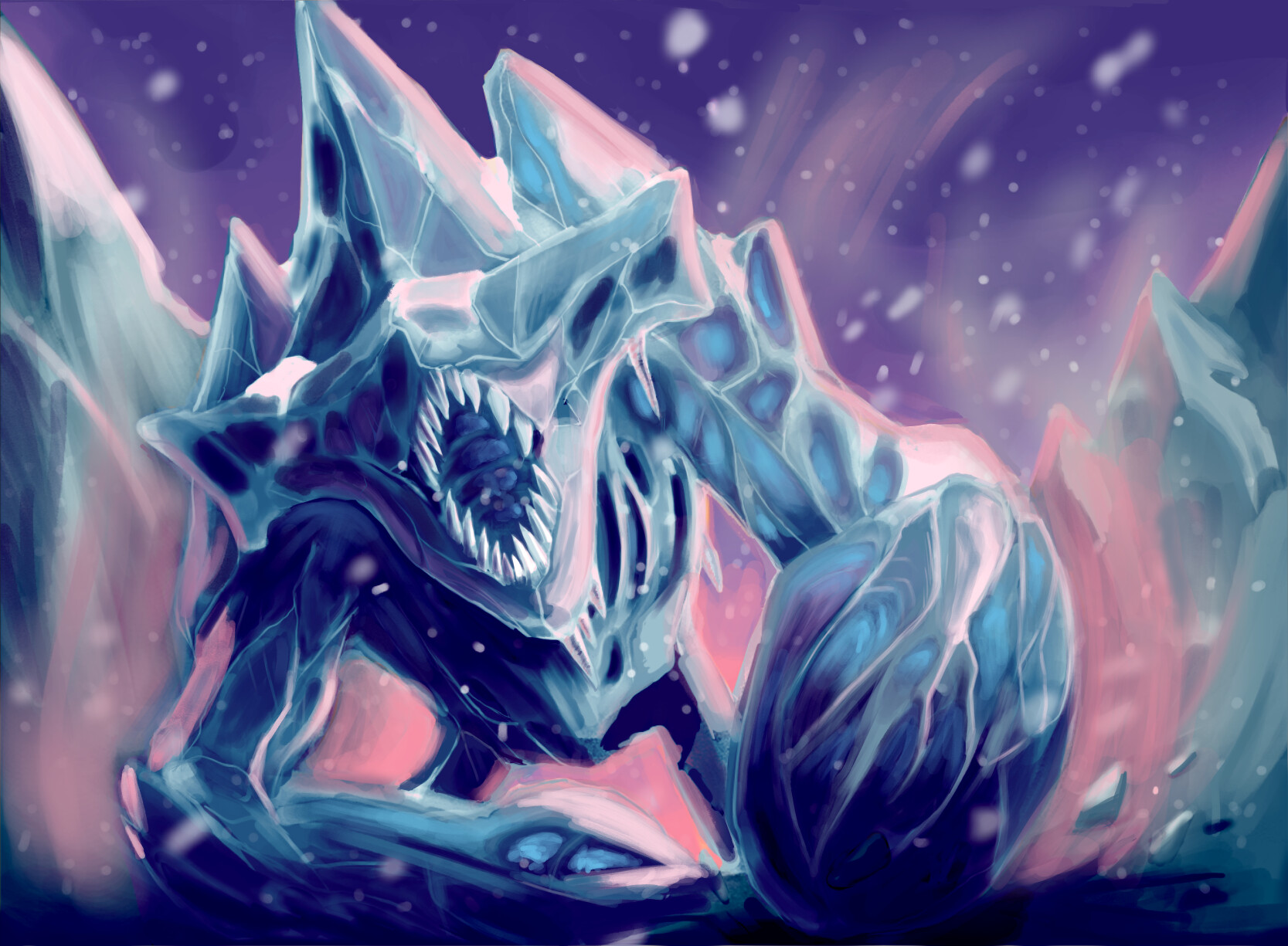 ArtStation - Ice elemental berzerker