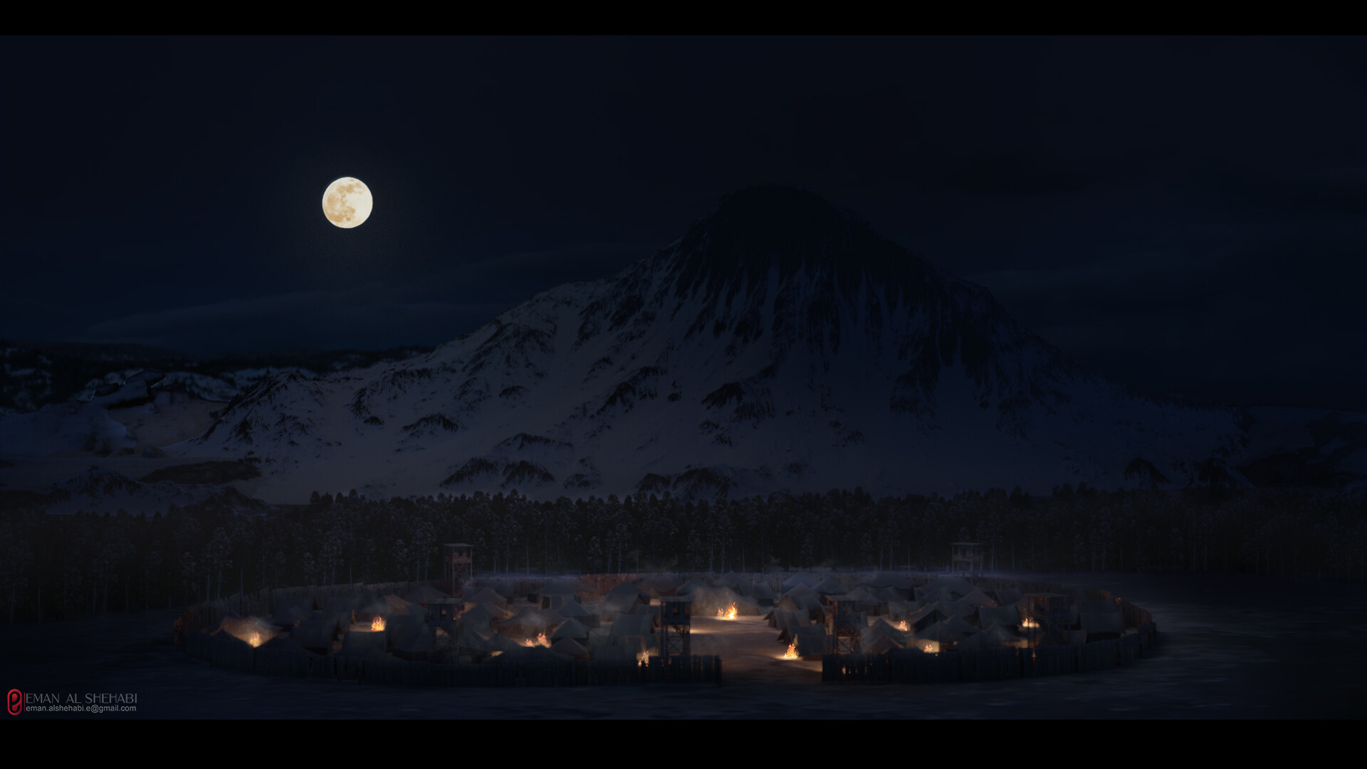ArtStation - Fire camp