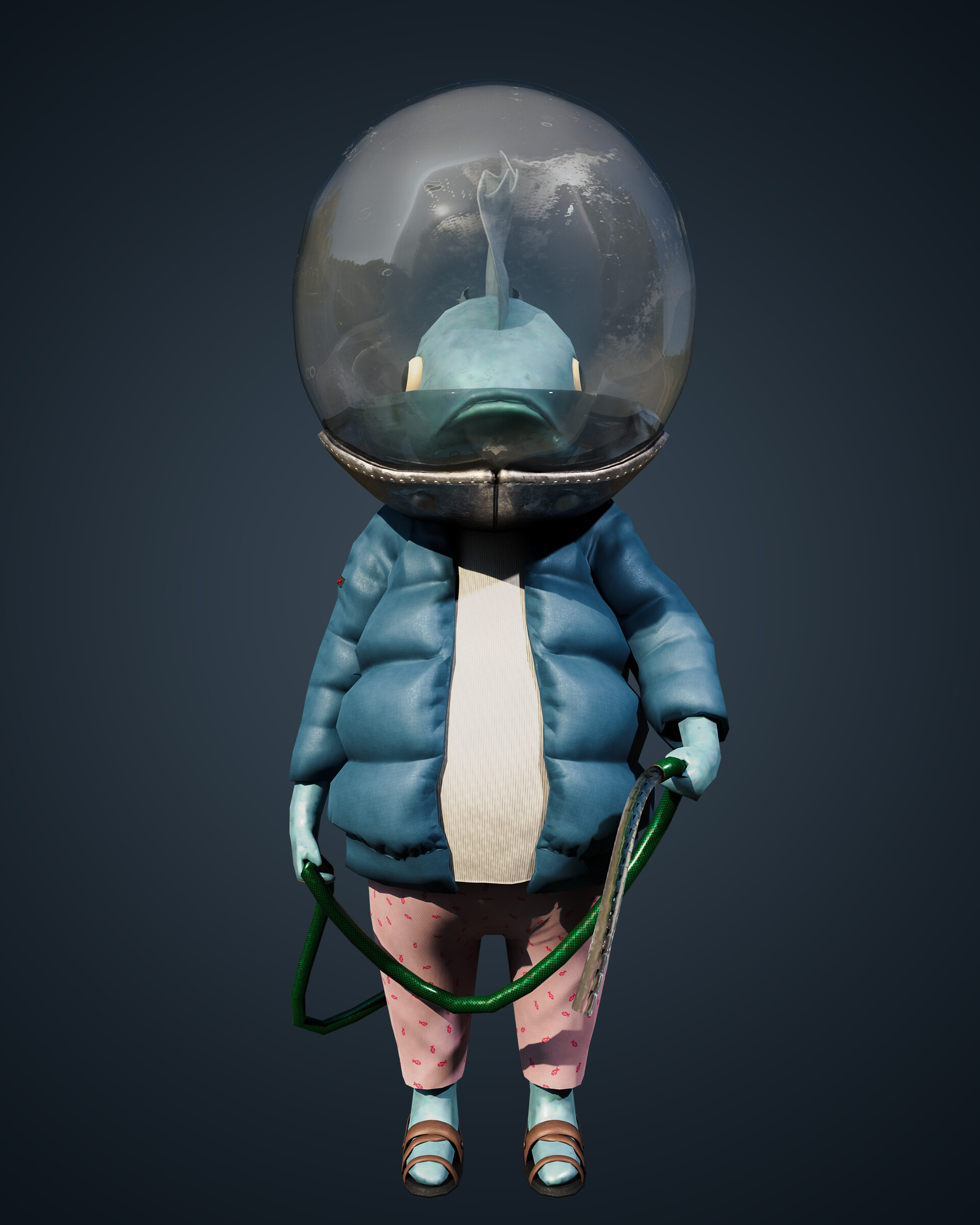 Gaspar Campos Pol - Morning Watering 3D(Fan art)