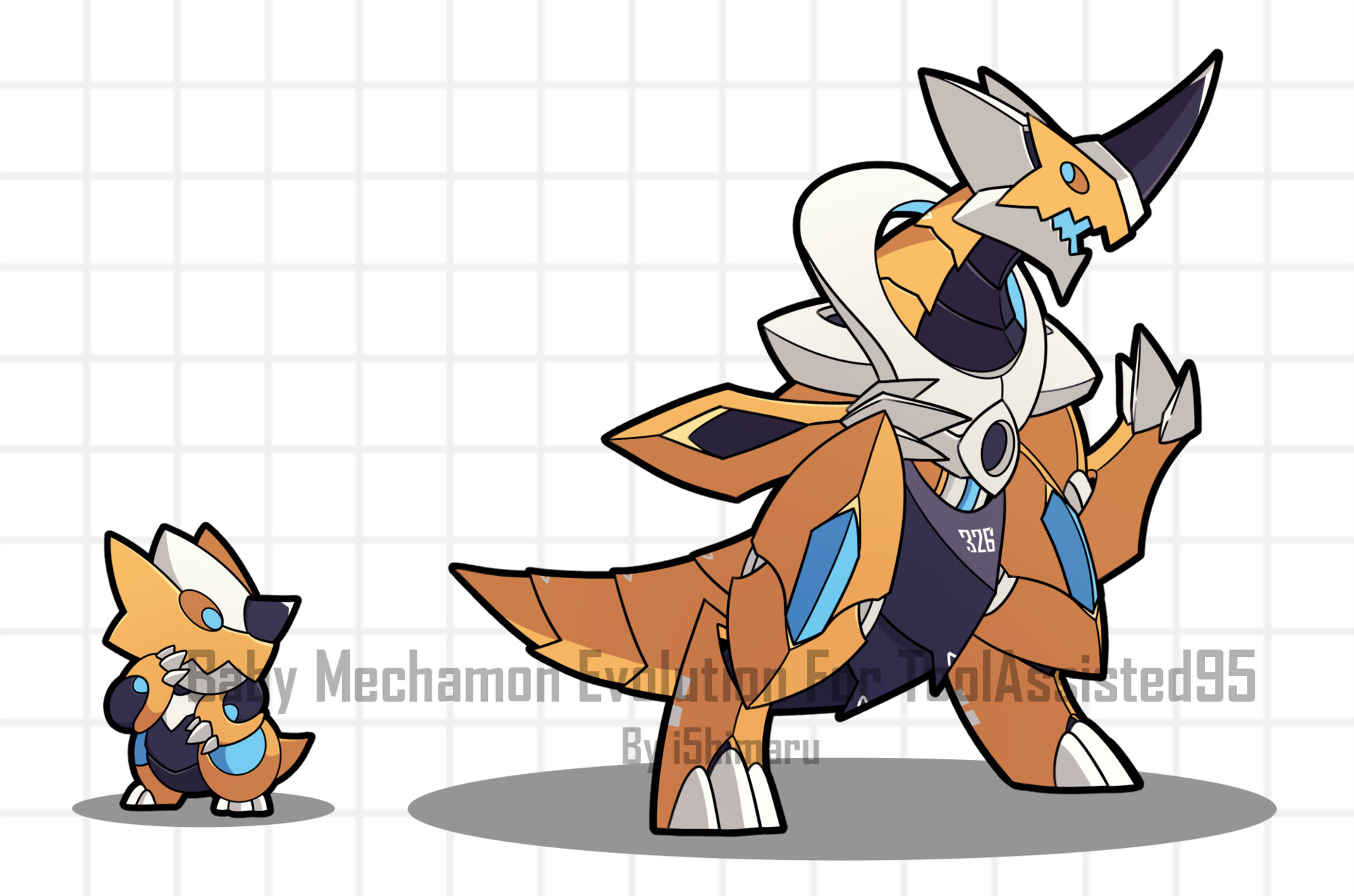 ArtStation - Baby mechmon Evo. LXXVIII For ToolAssisted95