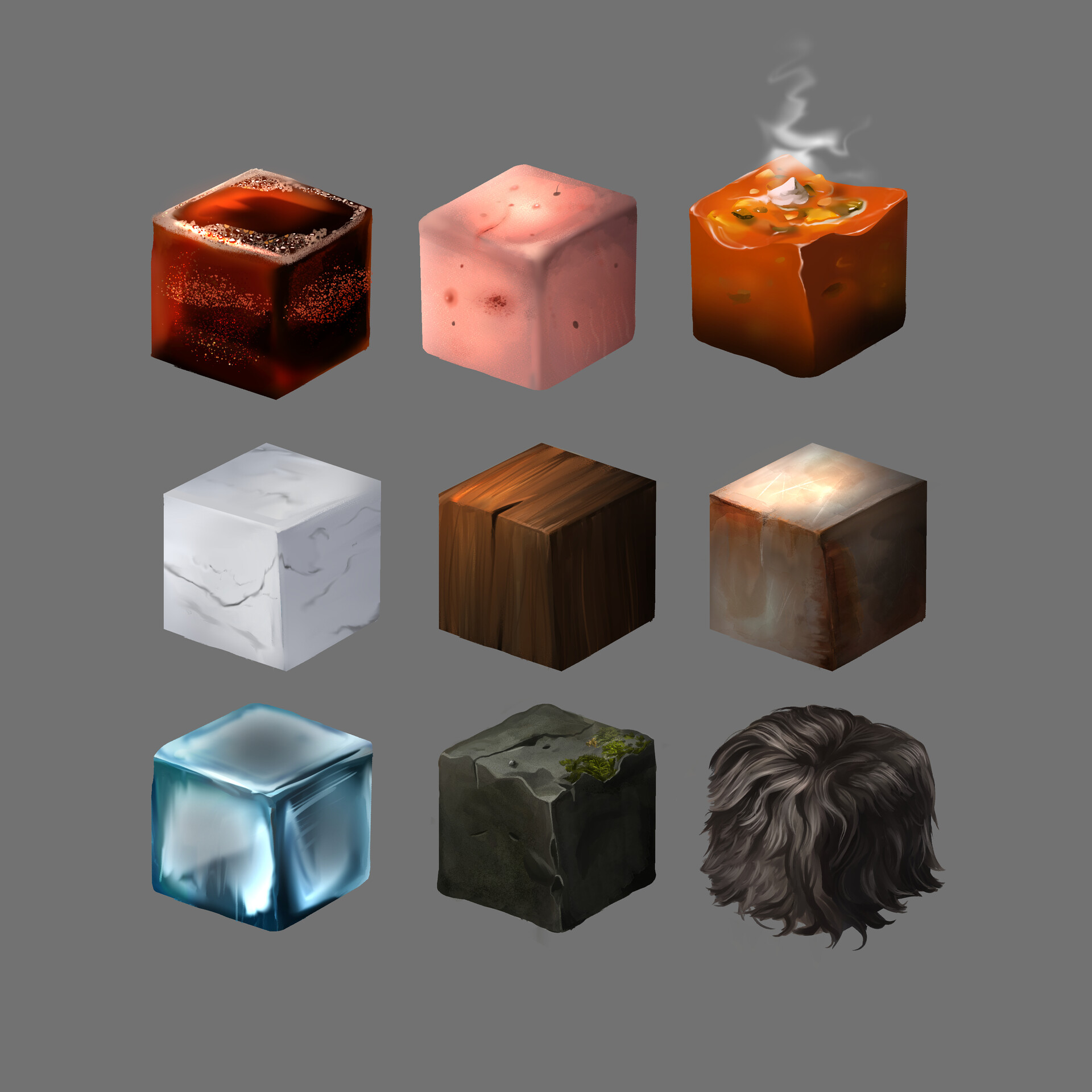 ArtStation - Material cubes
