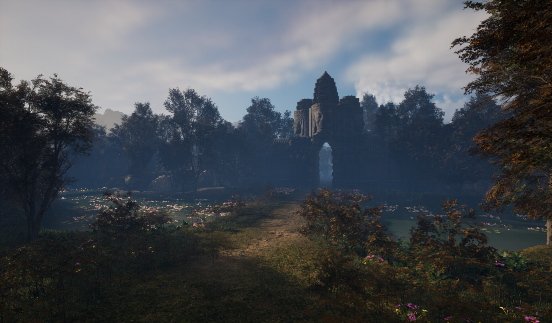 ArtStation - Cambodia Temple ( Angkor Thom Gate )