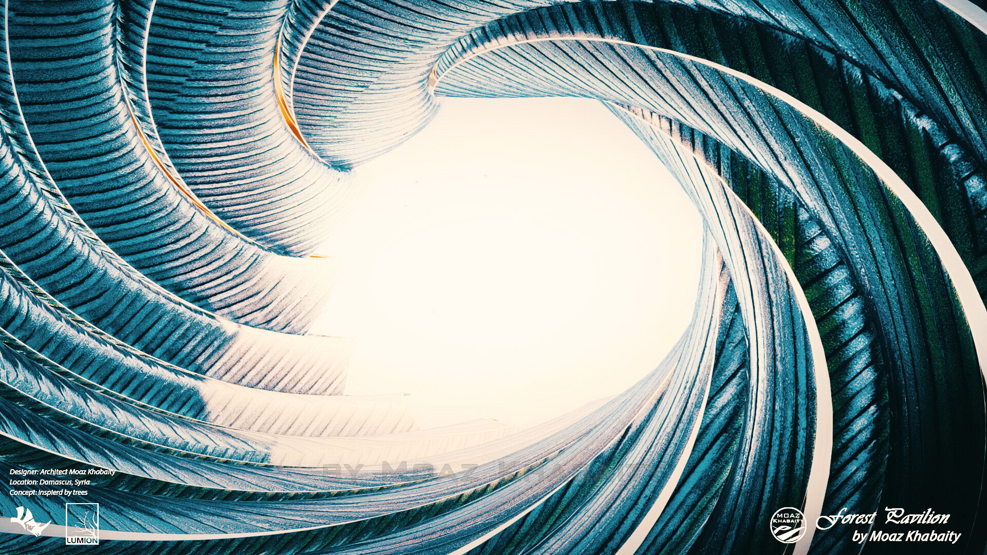 Moaz Khabaity - Pavilion Forest in Damascus City