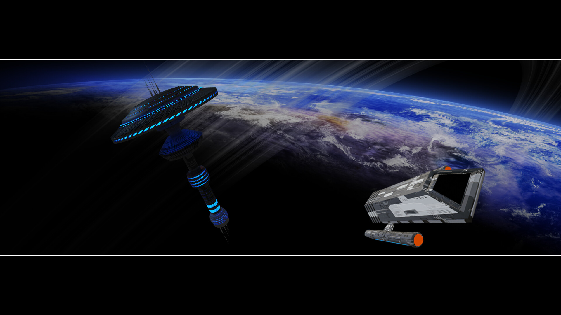 ArtStation - Busy Space Station.