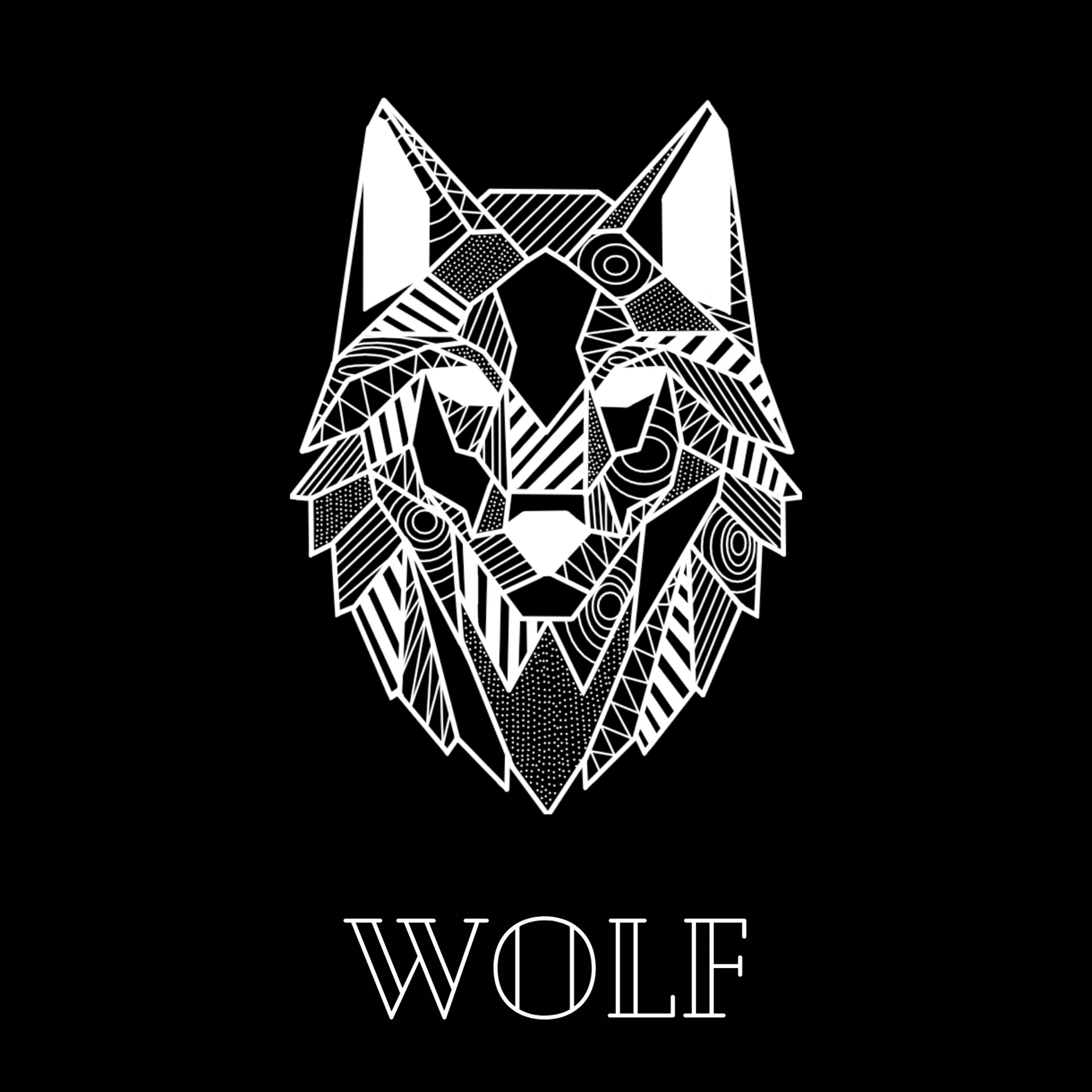 ArtStation - Wolf geometric art