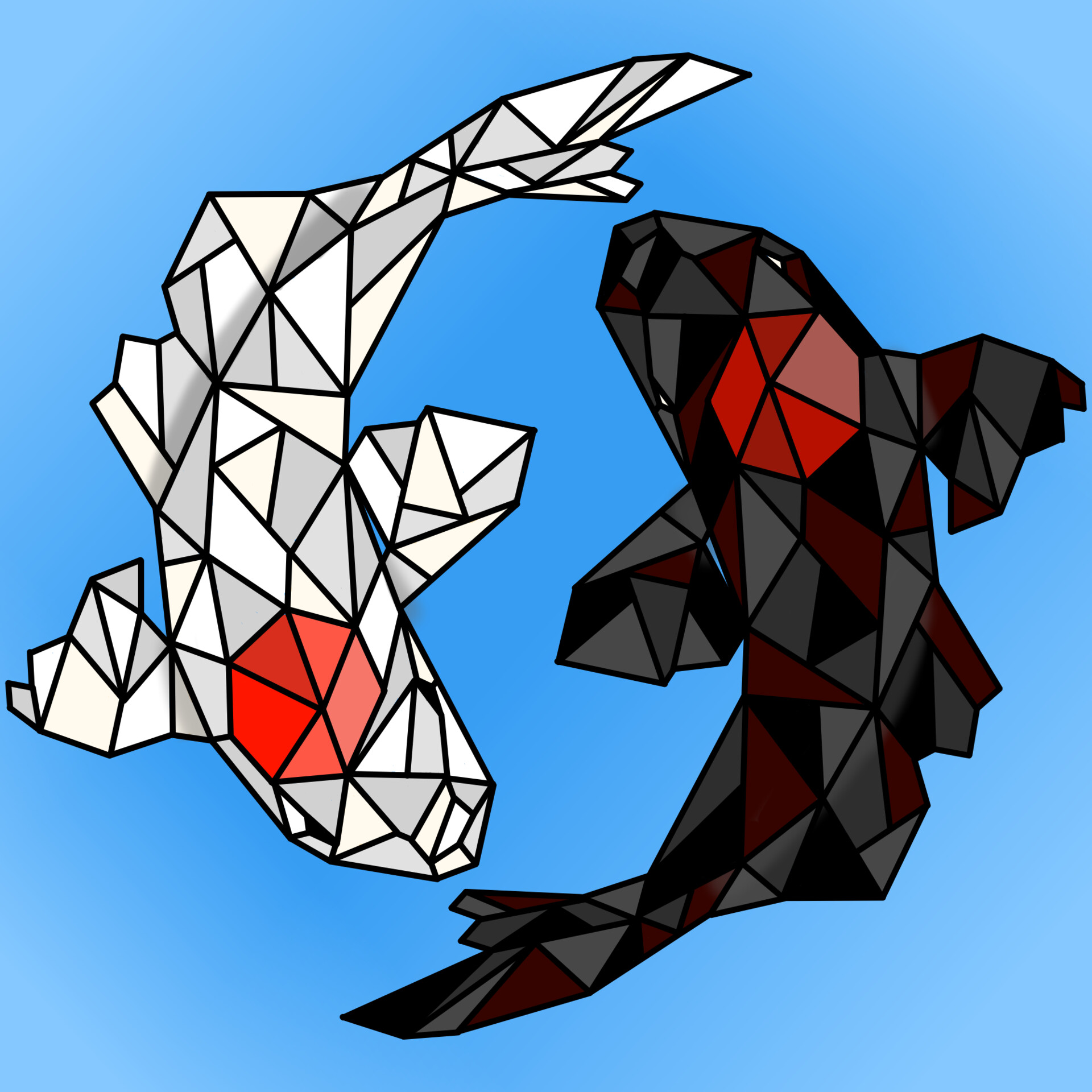 ArtStation - Geometric Koi