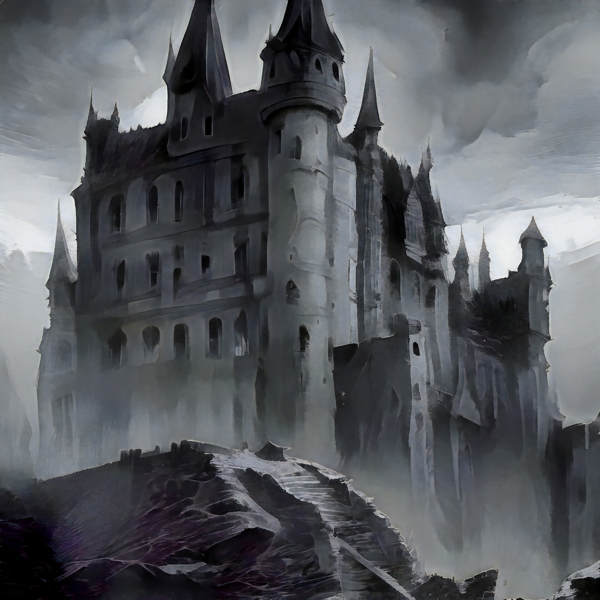 ArtStation - Castle On The Rocks