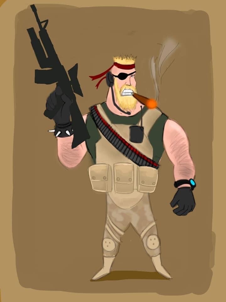 ArtStation - Commando character sketch