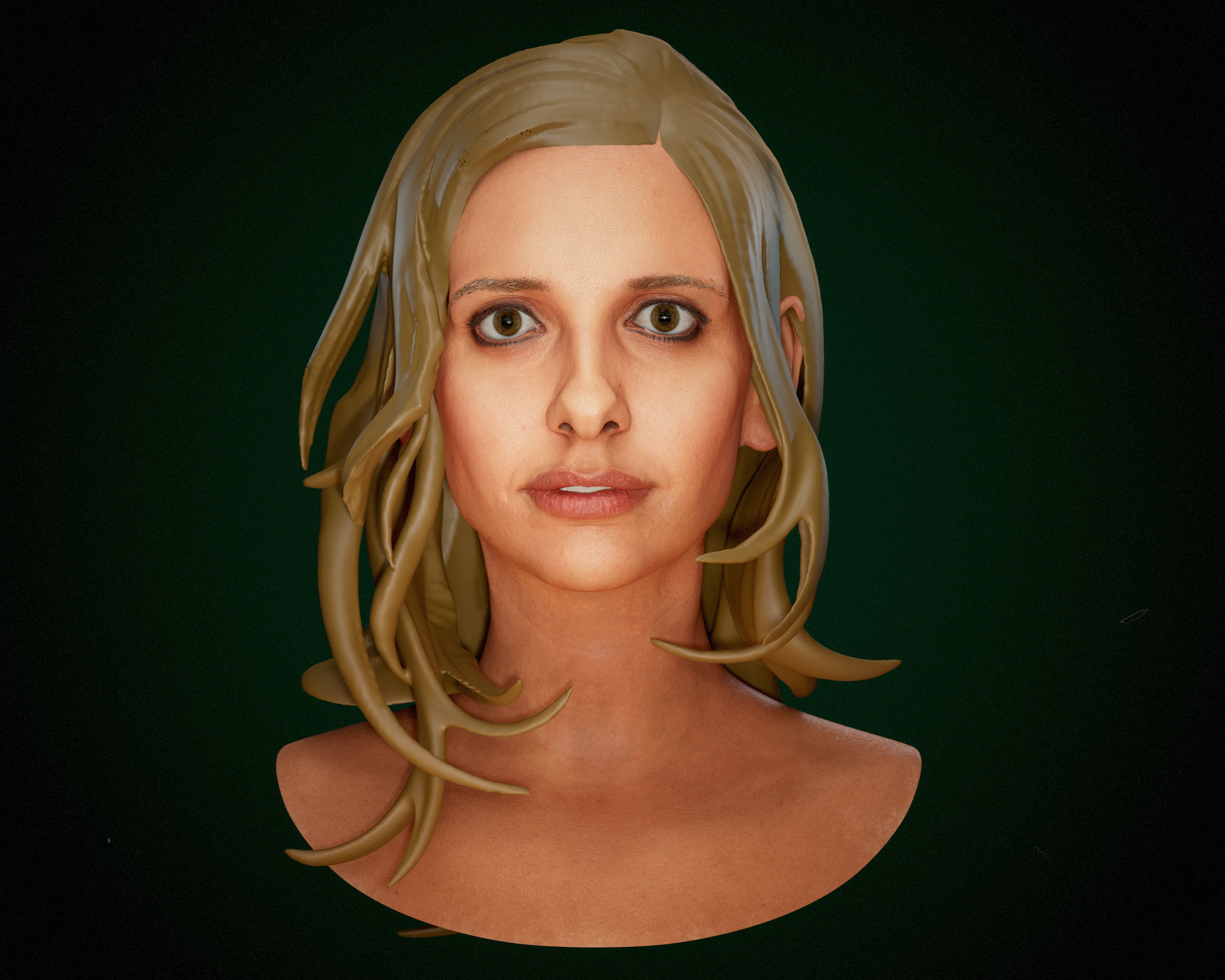 Sansho Artstation - Realism Study - Skin Texturing BTVS (Marmoset and Unreal)