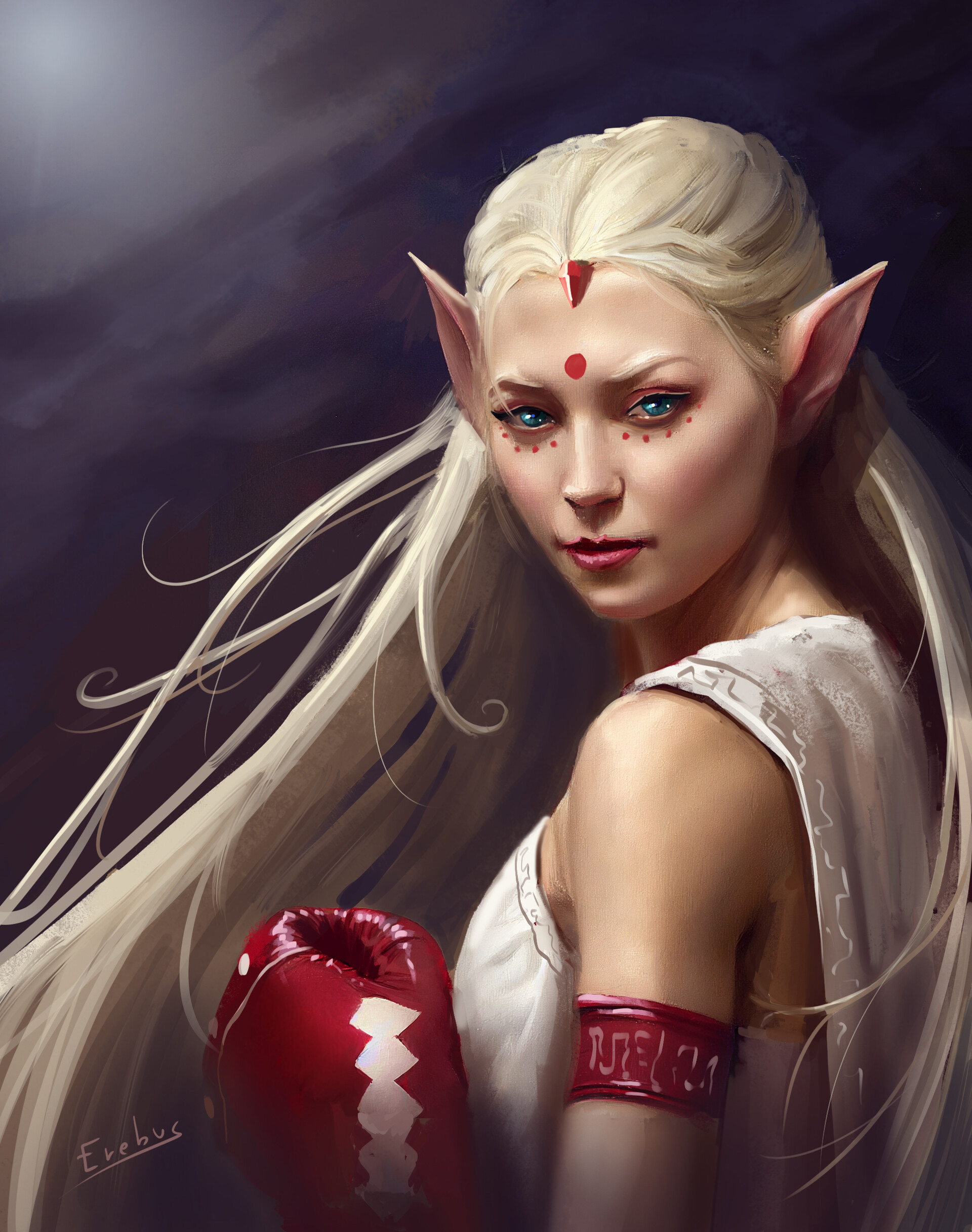 ArtStation - Elf-boxing tournament - Galadriel