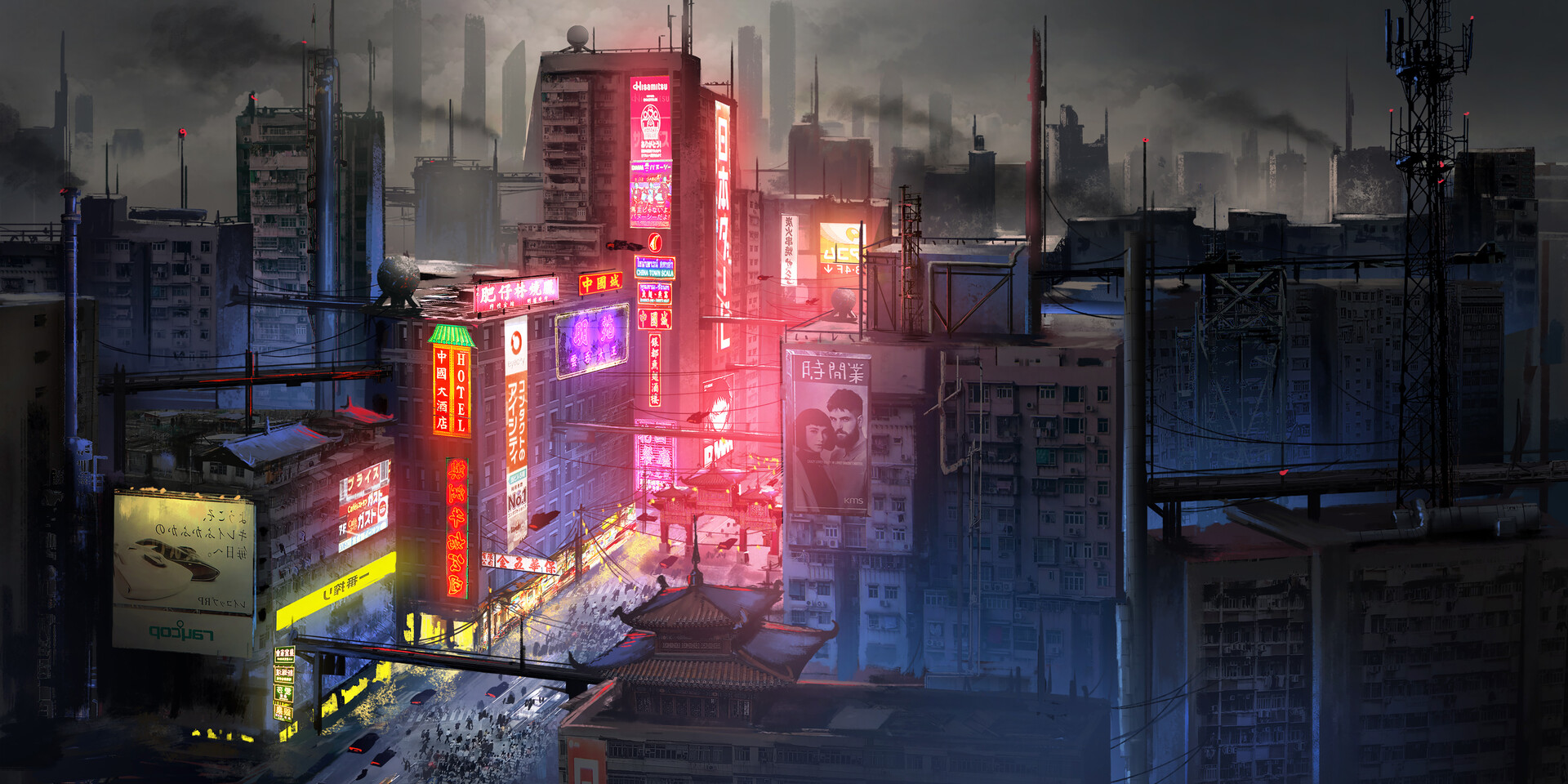 ArtStation - Cyberpunk city