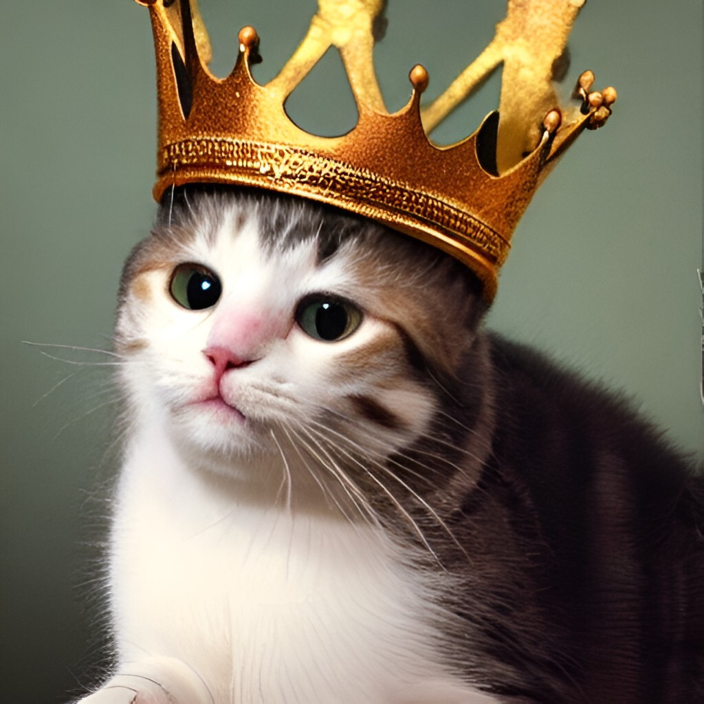 ArtStation - The Cat King - Made by AI