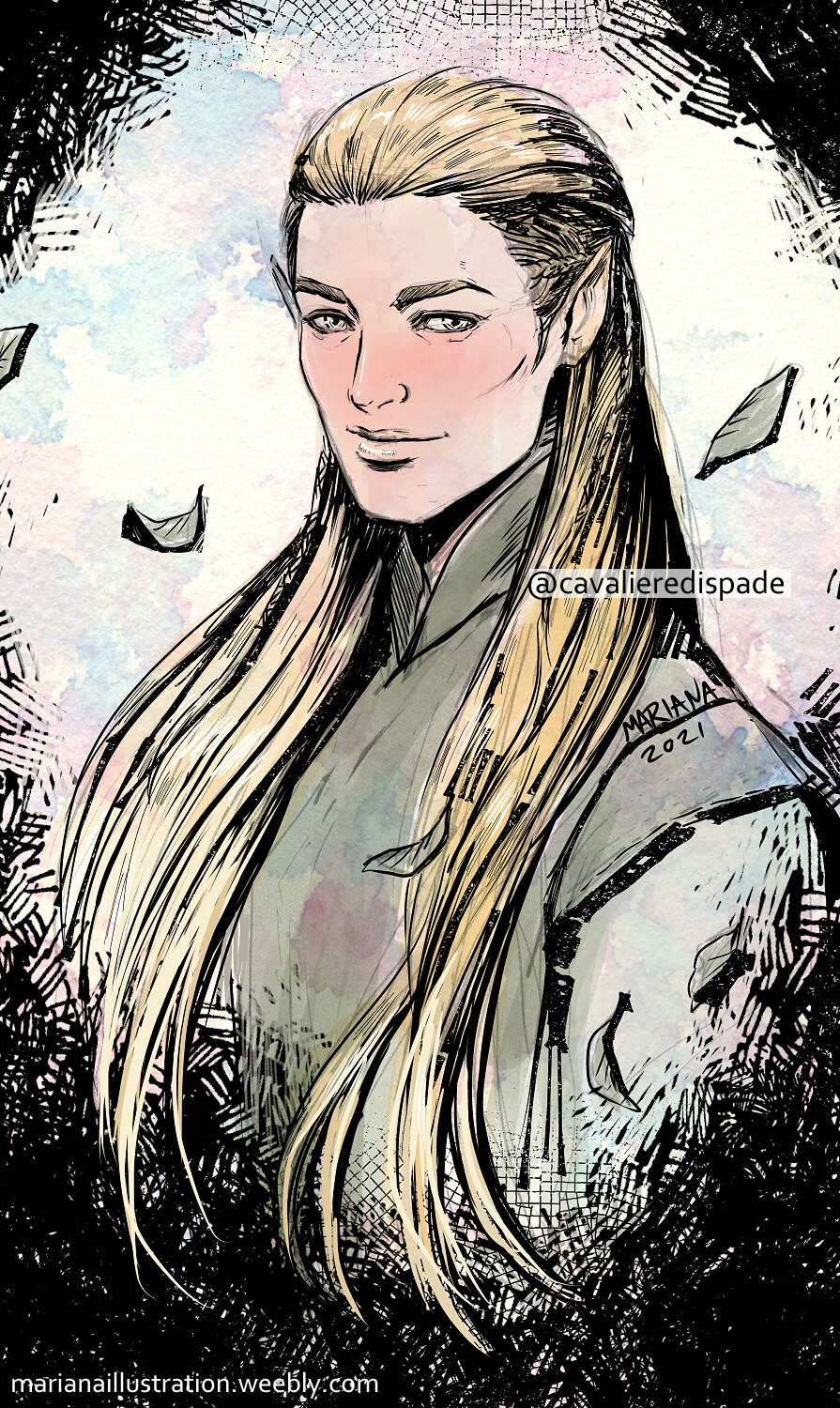 ArtStation - Legolas ink