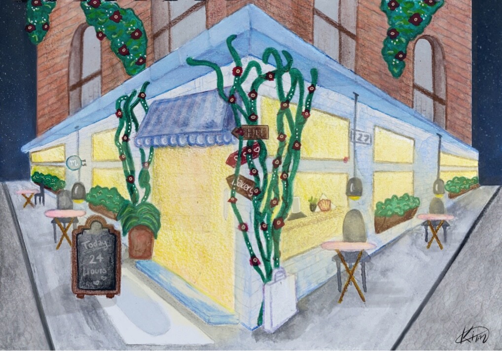 ArtStation - Background Design / Bakery 🍞/ Perspective