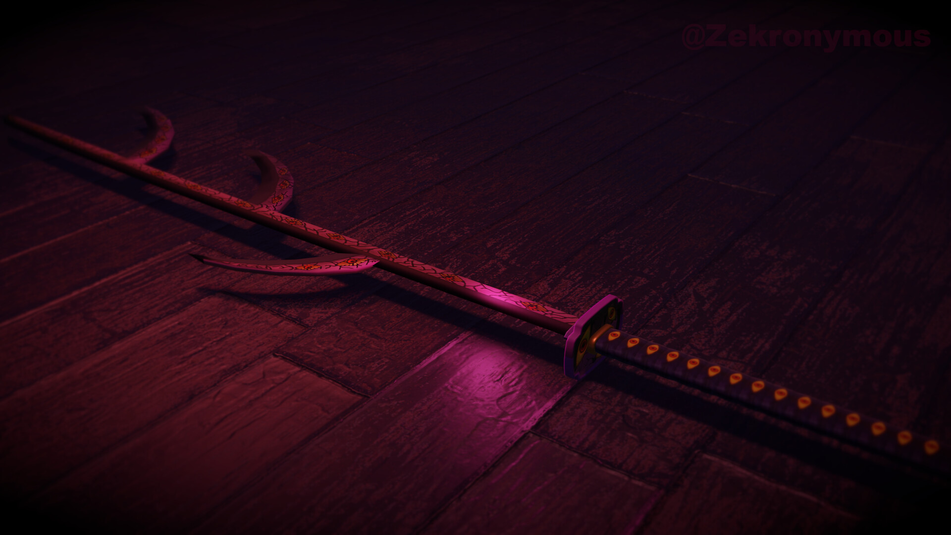 ArtStation - Kokushibo's Flesh Katana