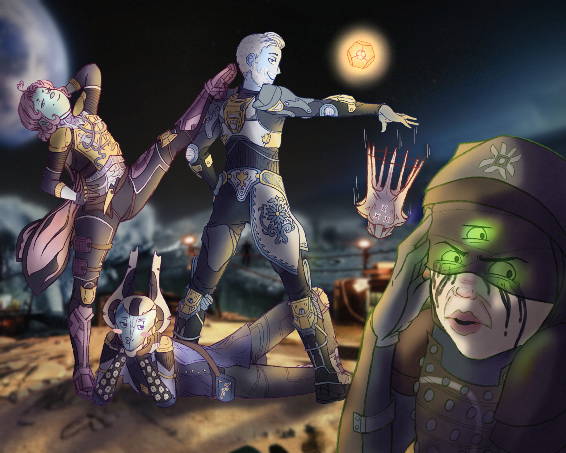 ArtStation - Destiny 2 Fireteam Fanart - ‘More Fireteam Bois!’