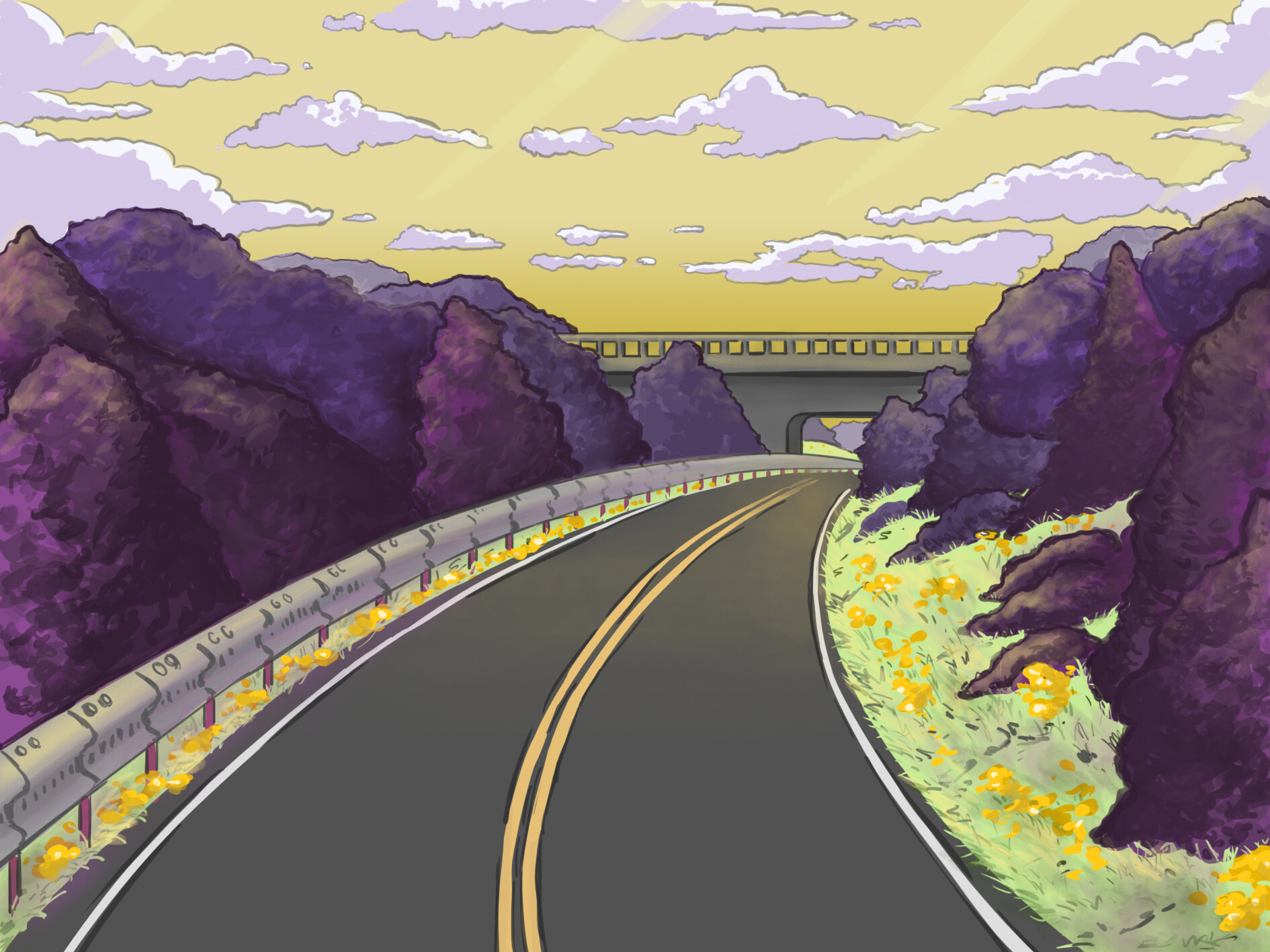 ArtStation - Jojo's Bizarre Adventure Inspired Background Art.