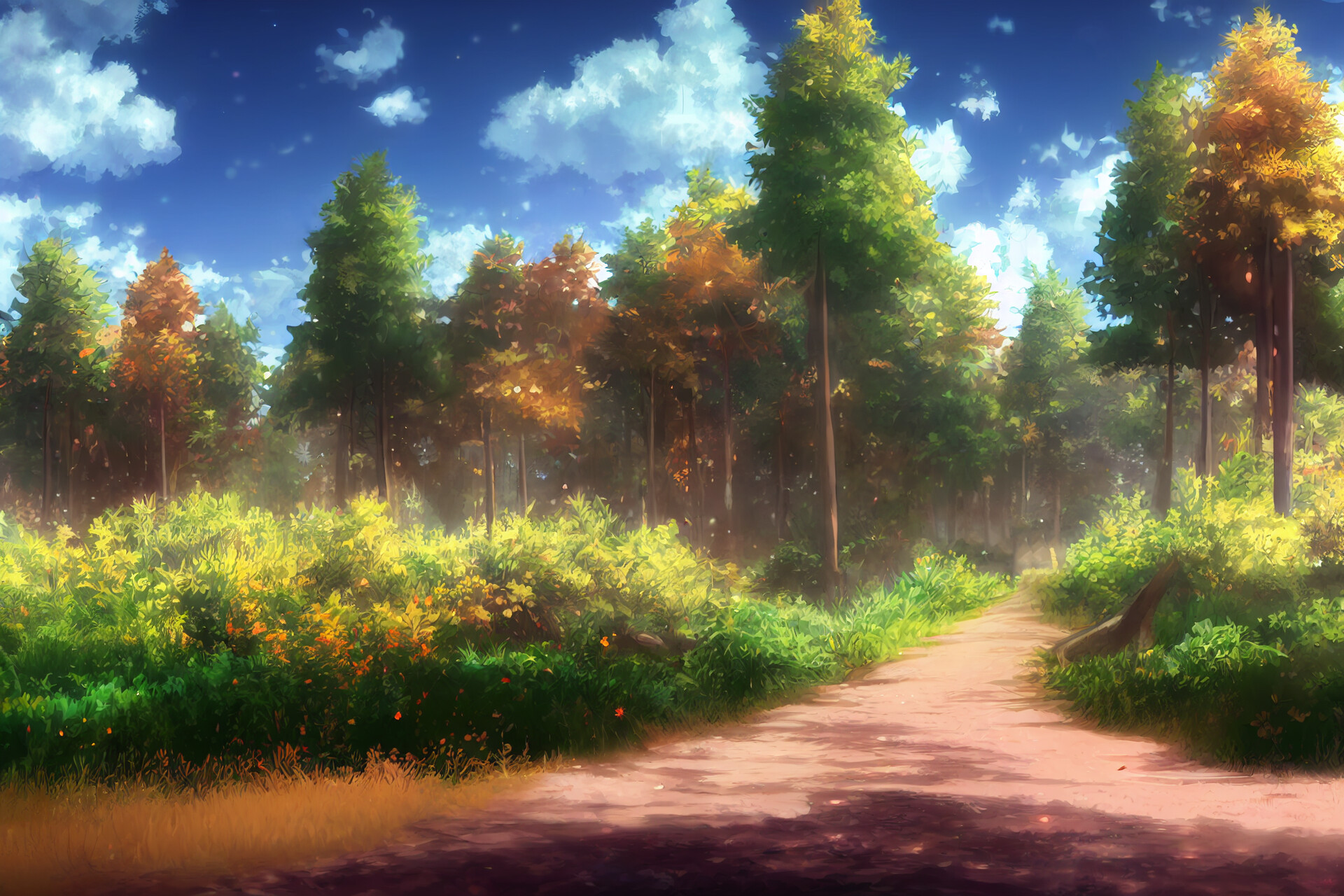 aipict.com - Daytime Forrest - animation background