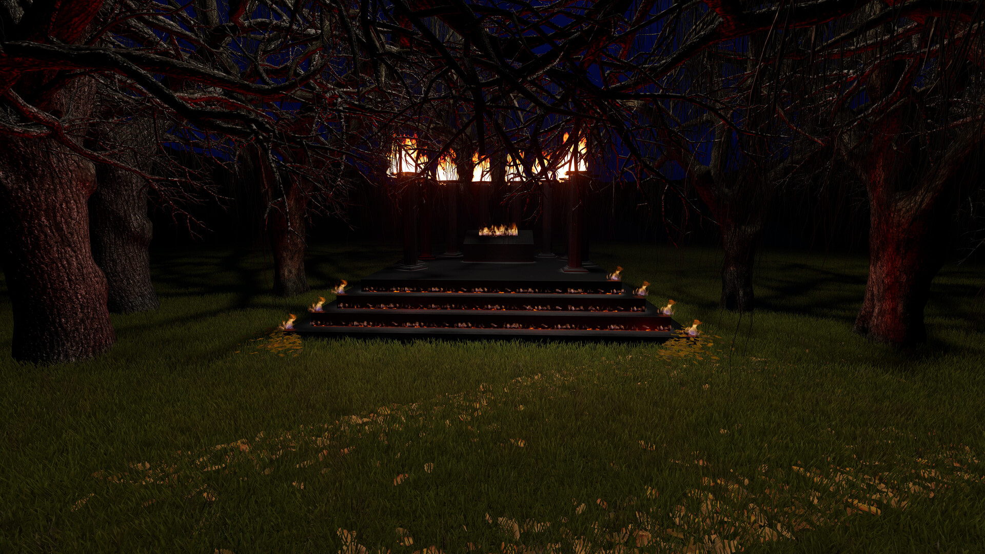 ArtStation - the burning night is on fire