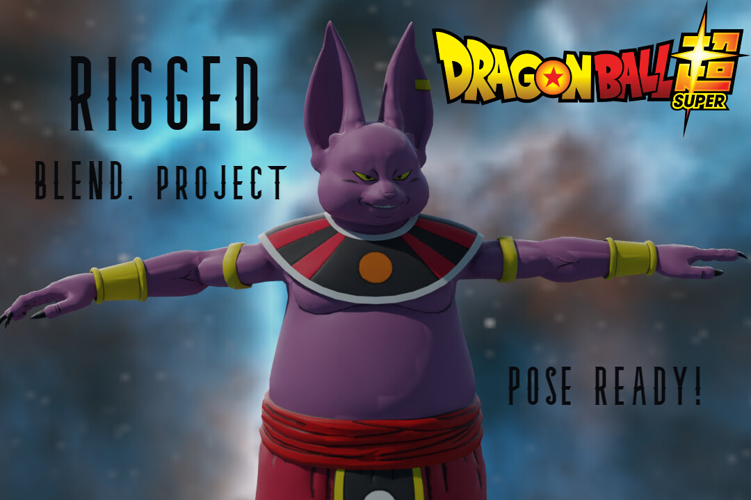 Kohdy Mcintyre - Dragon Ball Super - Champa Rigged- Blend - Textures