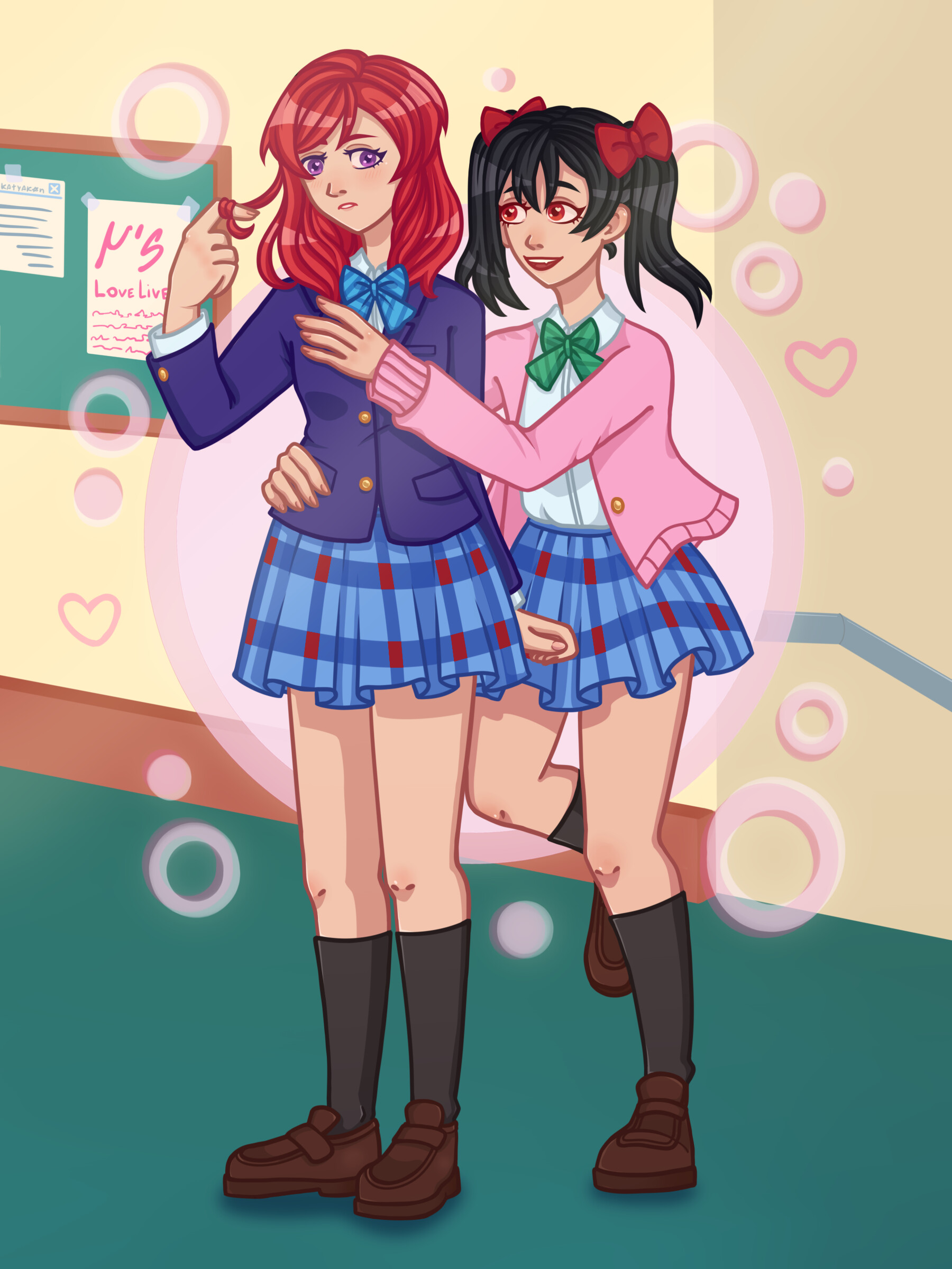 ArtStation - Maki Nishikino and Nico Yazawa