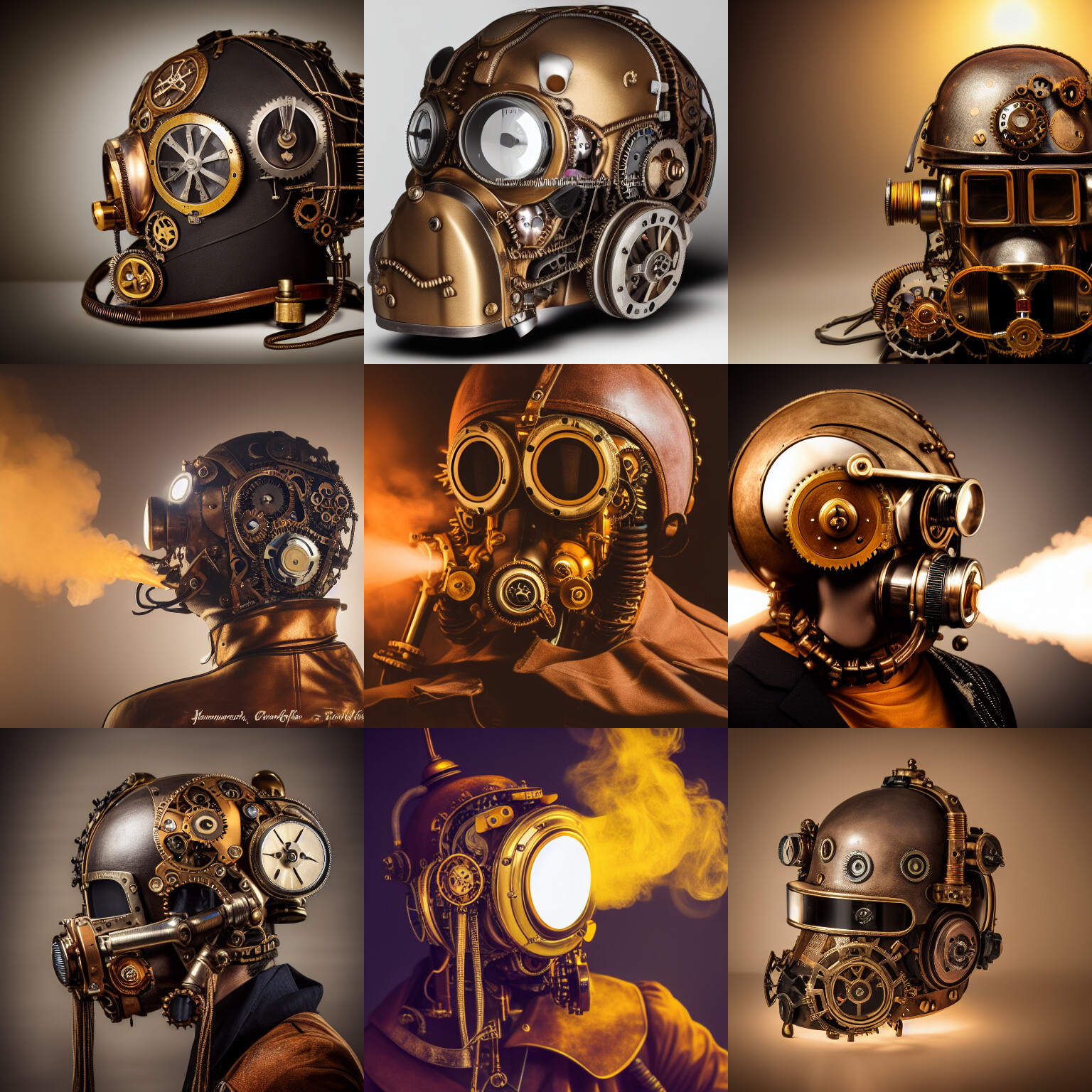 ArtStation - Steampunk helmets