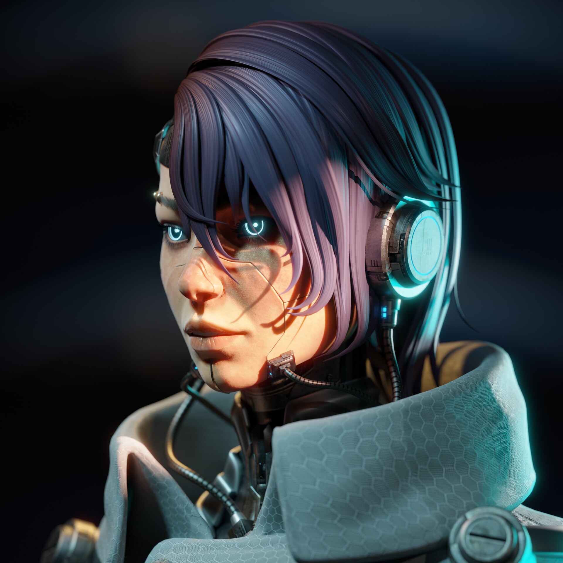 Cyberpunk style girl, by FlyCat Fly : r/ImaginaryCybernetics